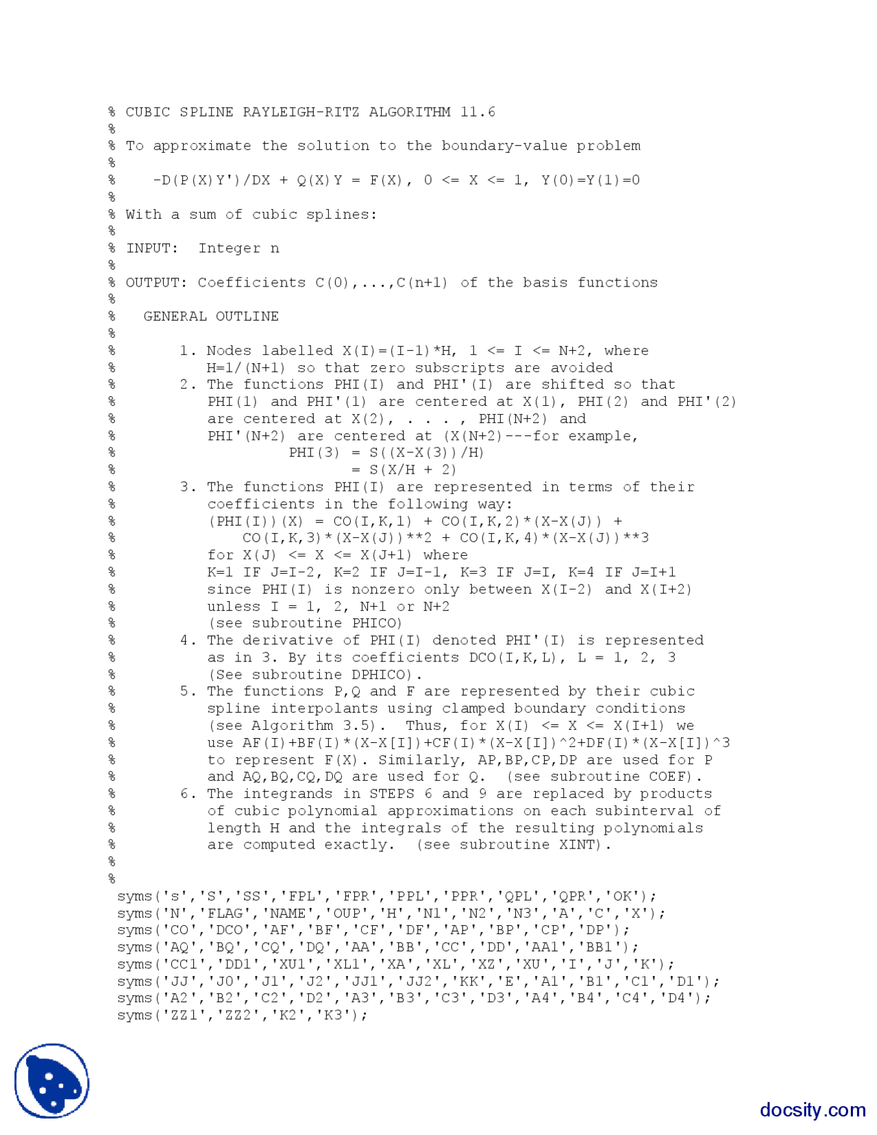 Boundary Value Problem Numerical Analysis Matlab Code Exercises Mathematical Methods For