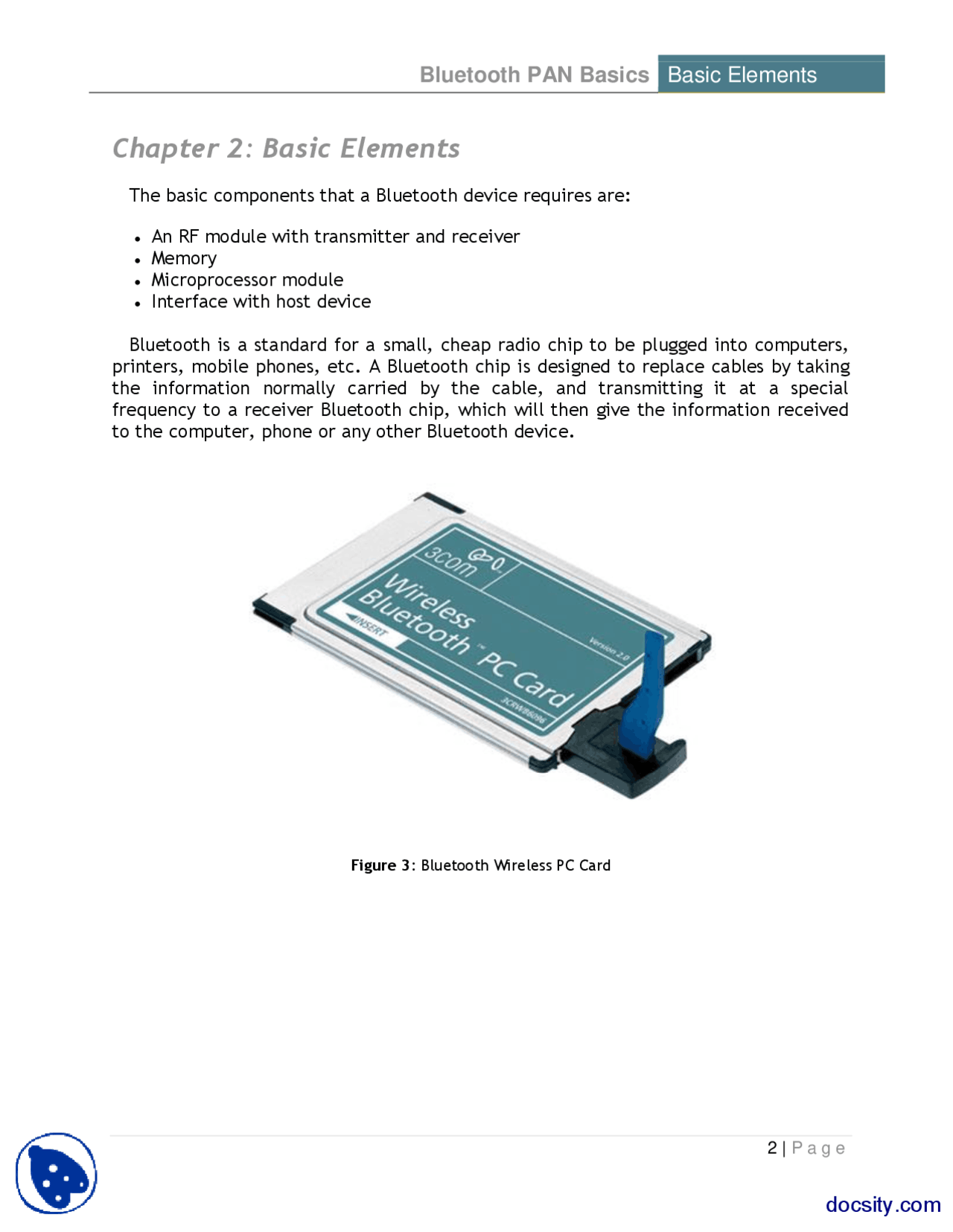 Basic Elements Network Programming Project Bluetooth Pan Report Docsity