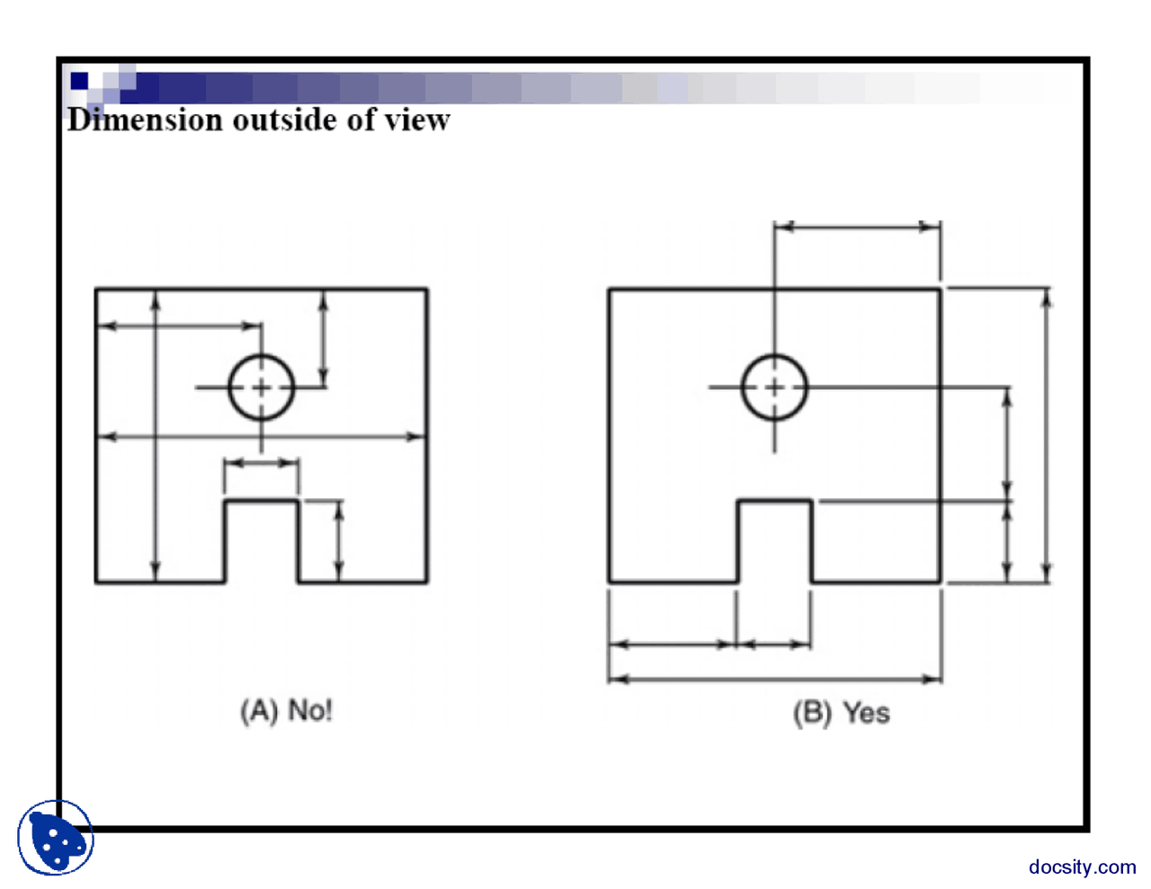 Dimensioning Part 3 Computer Aided Drawing Lecture Slides Docsity