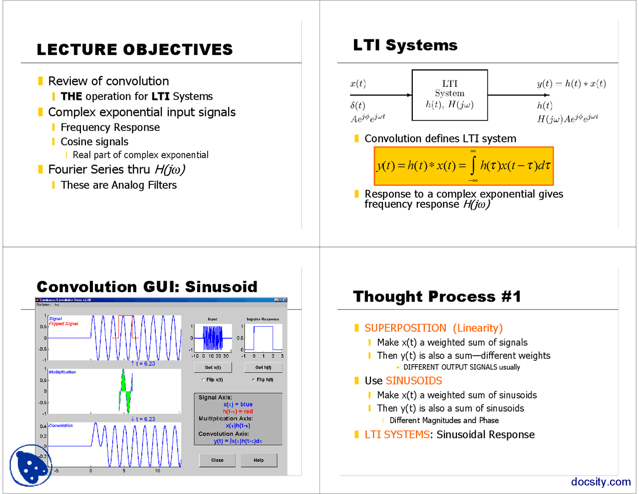 Lti Systems Signals And Systems Basics Lectue Slides Docsity