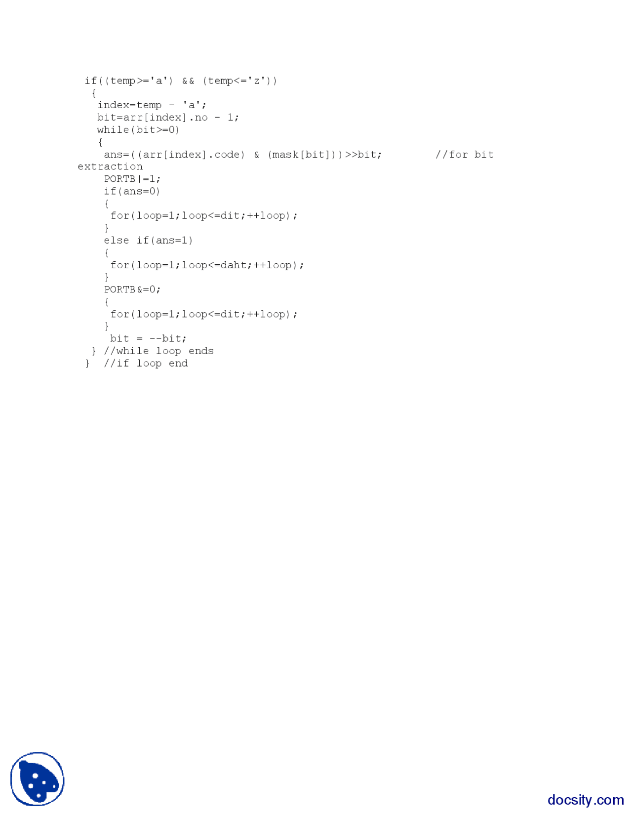 2d Array Ii Microprocessor Assignment Codes Docsity