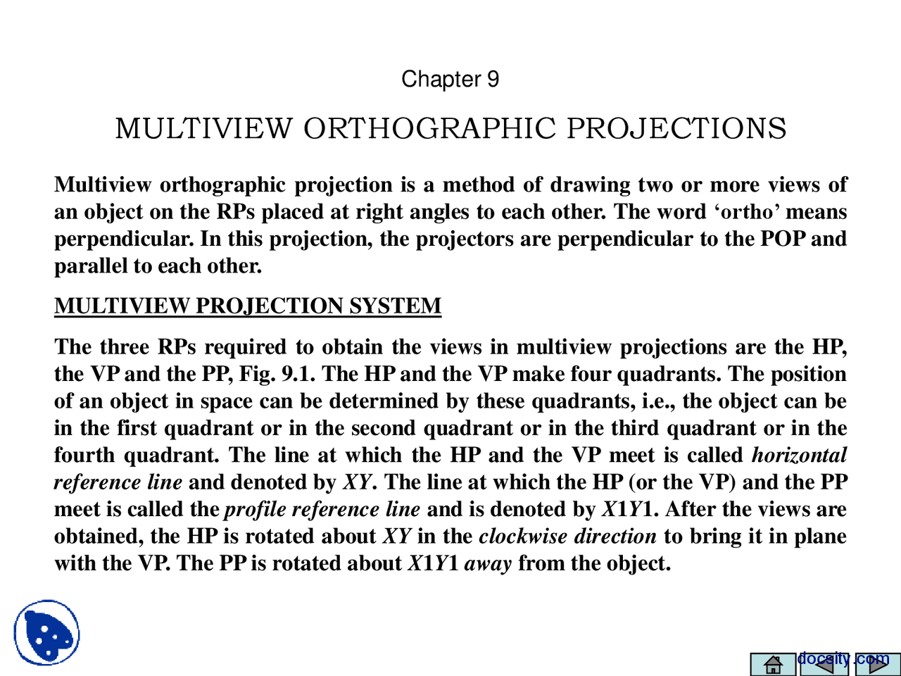 Orthographic Projections Part 1 Engineering Drawning Lecture Slides