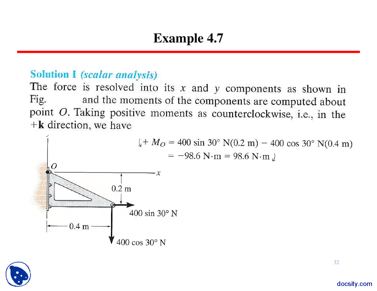 Moment Of A Force Part 3 Basic Mecanical Engineering Lecture Slides