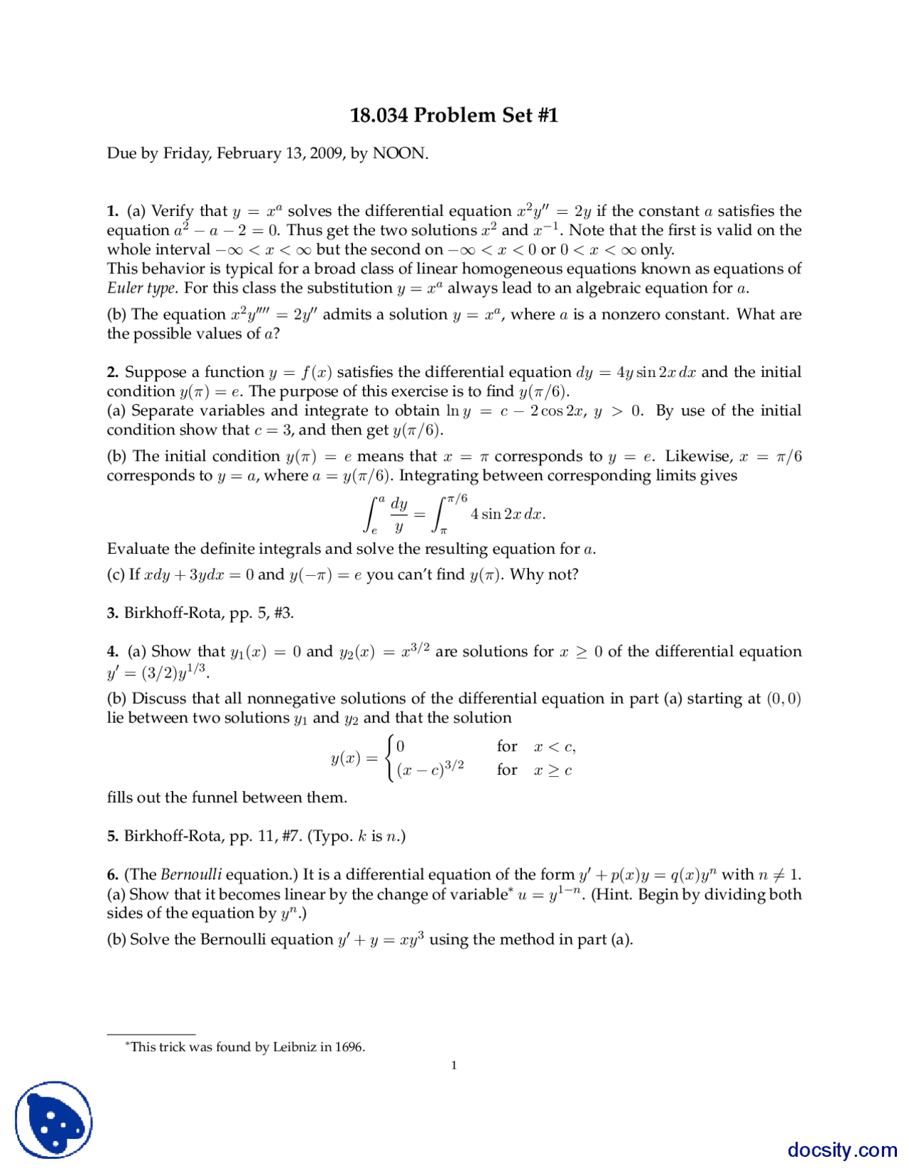 First Order Systems Part 4-Differential Equations-Assignemnt and Solution | Exercises ...