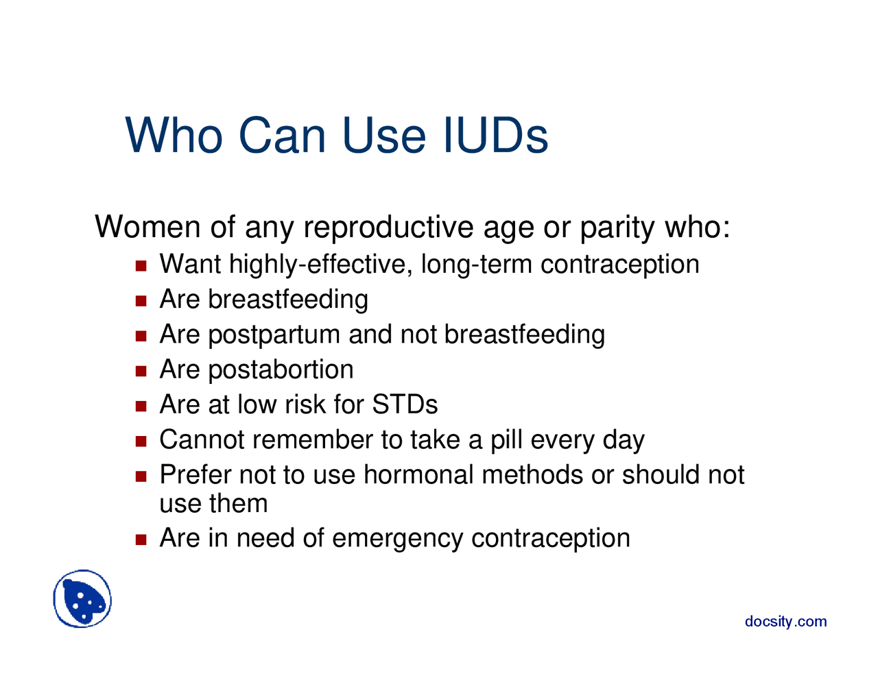 Non Hormonal Contraception Part 4 Basics Of Cancer Cytogenetic Lecture