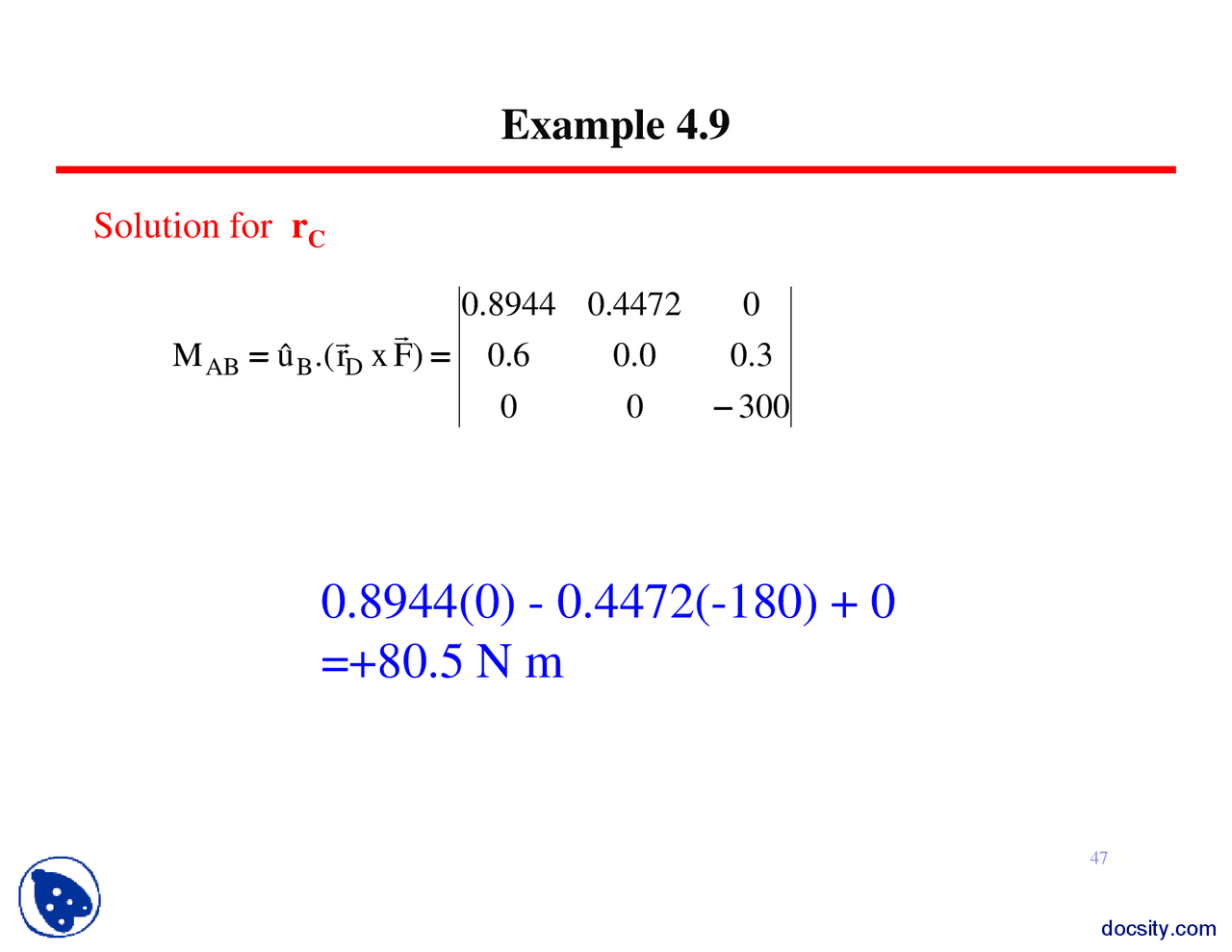 Moment Of A Force Part 4 Basic Mecanical Engineering Lecture Slides