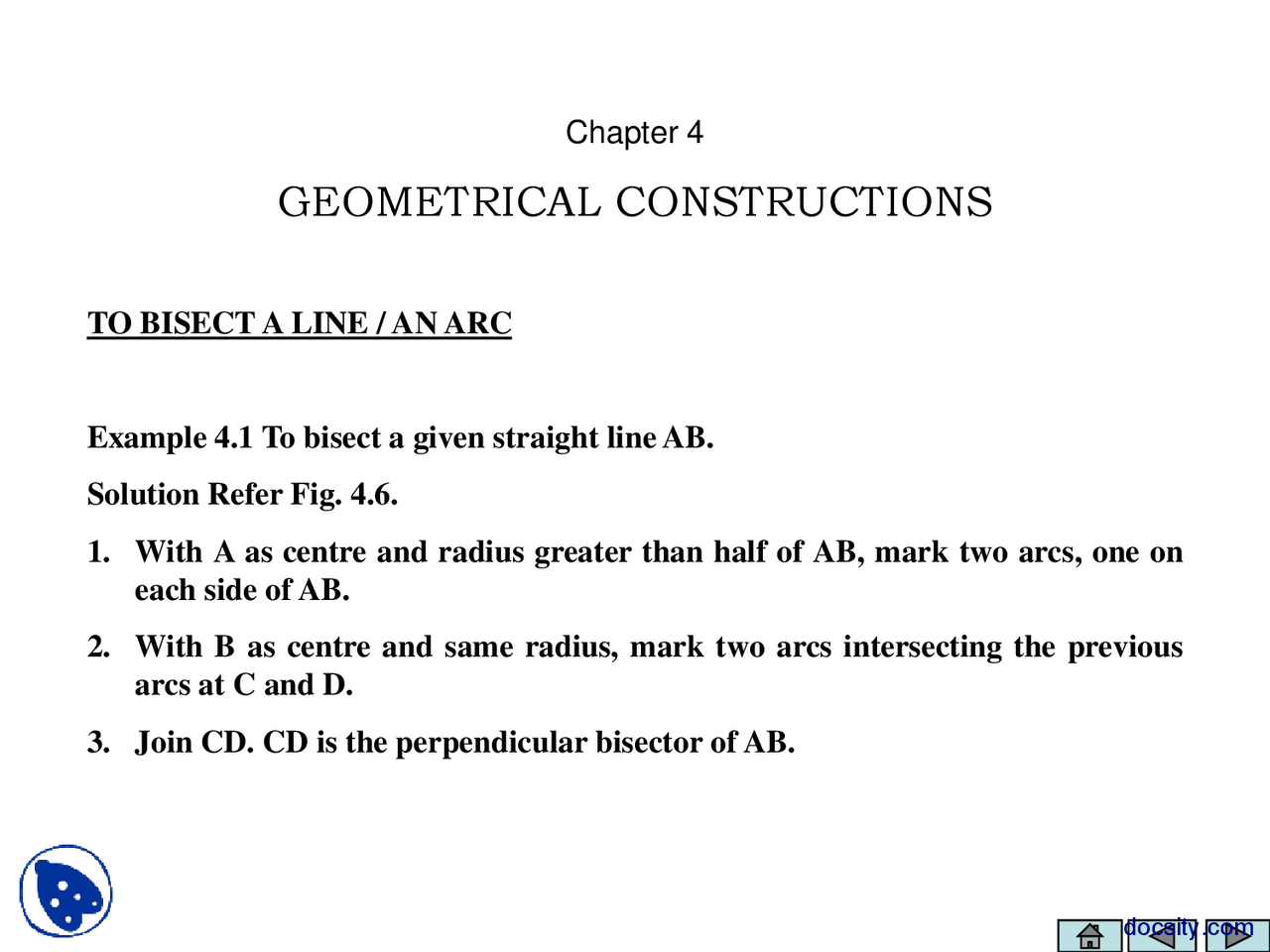 Geometrical Construction Engineering Drawning Lecture Slides Docsity