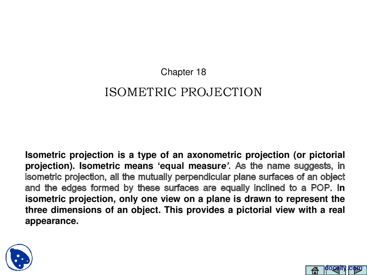 Isometric Projections Engineering Drawning Lecture Slides Docsity