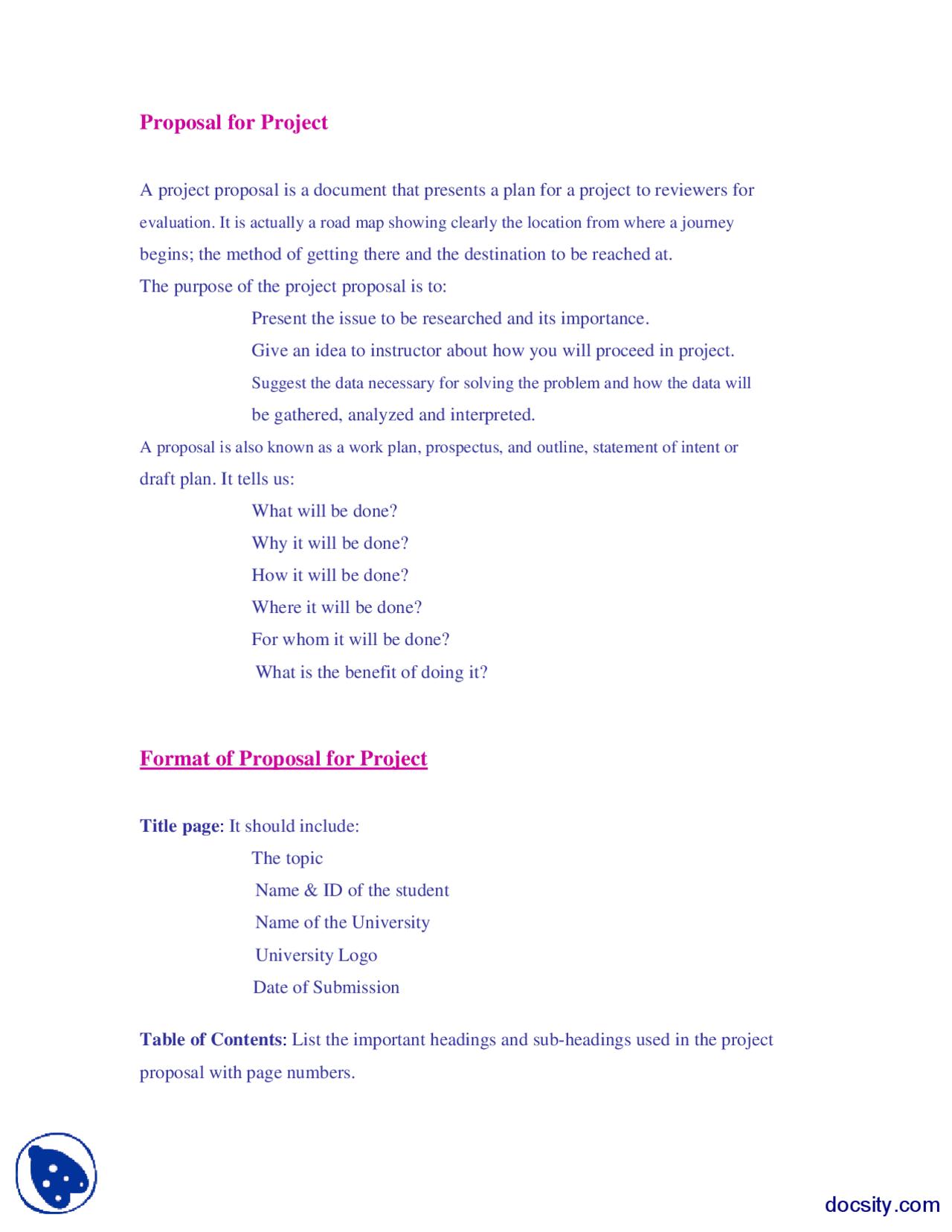 Proposal for Project, Final Project-Accounting and Finance-Handout ...