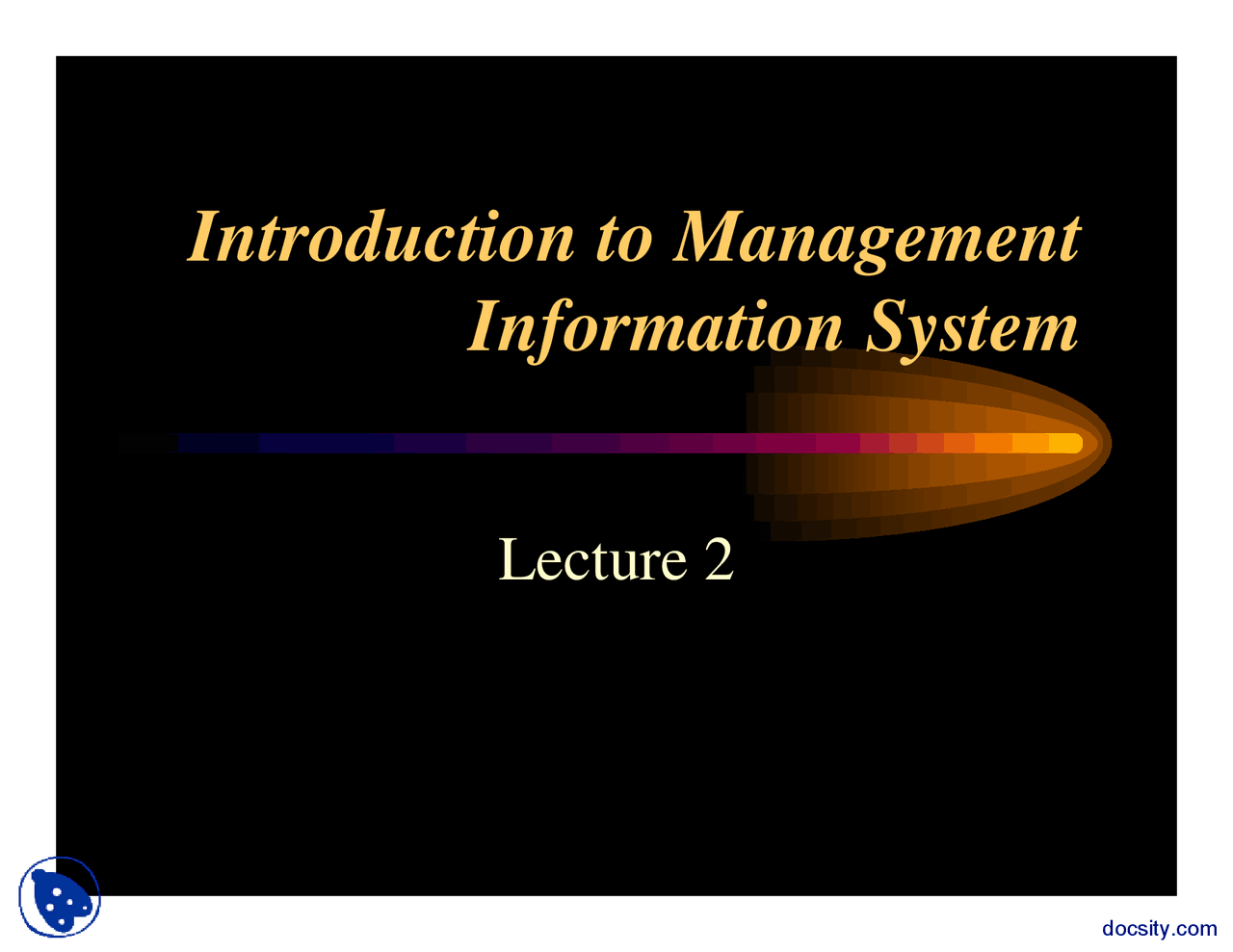 What Is A System Managment Informatiion System Lecture Slides Docsity