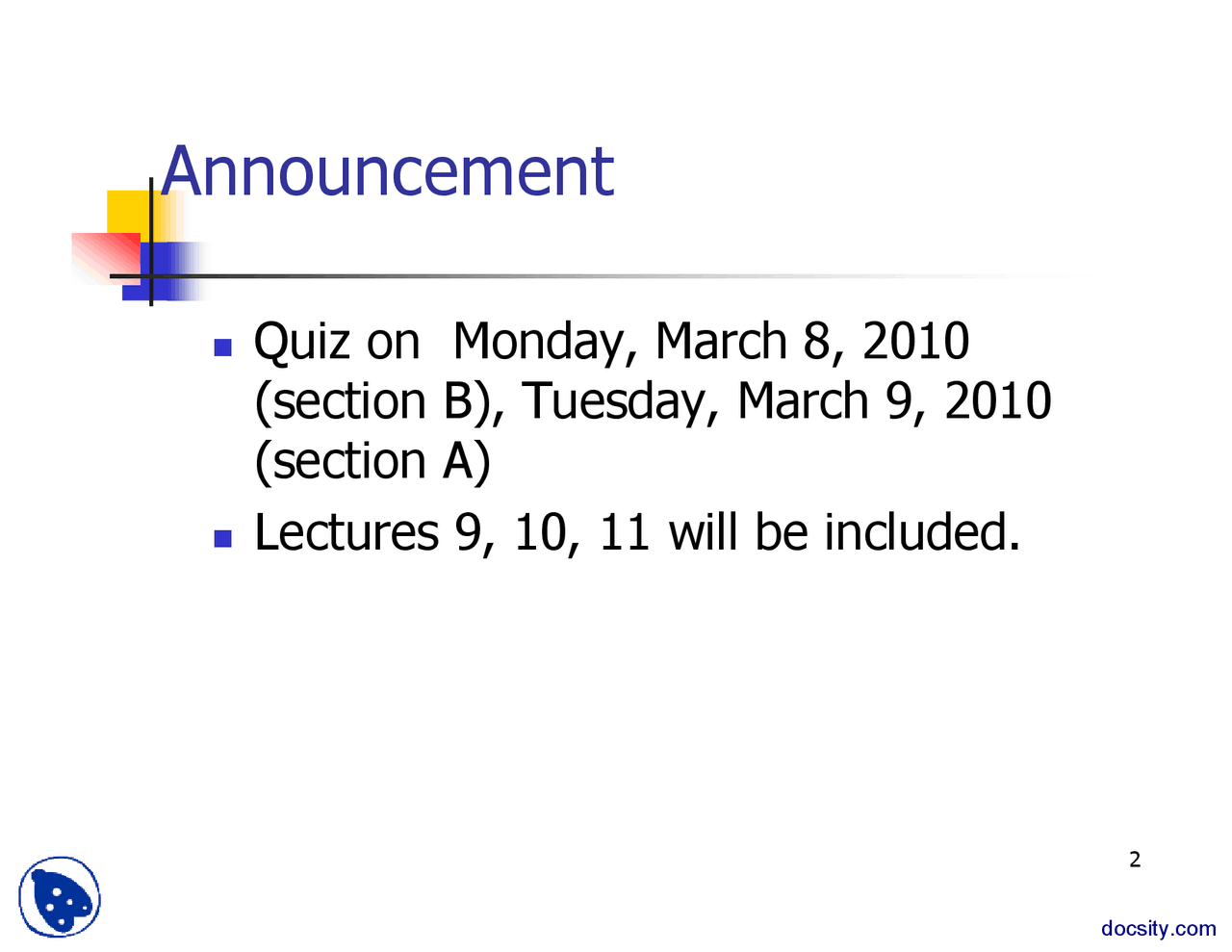 Fourier Series Part 1 Signals And Systems Theory Lecture Handout Docsity