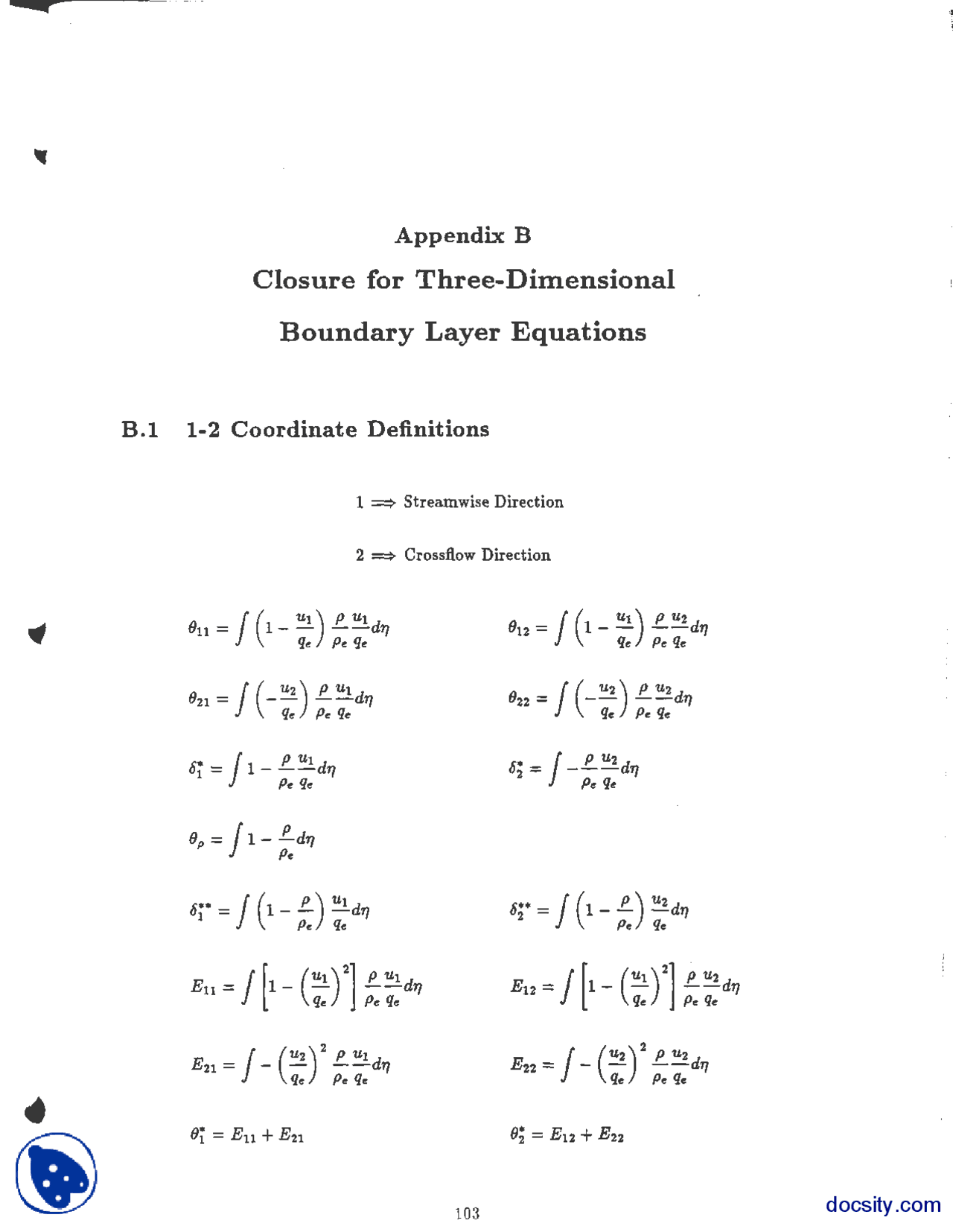 Bboundary Layer Equations Fluids Dynamics Lecture Handout Docsity