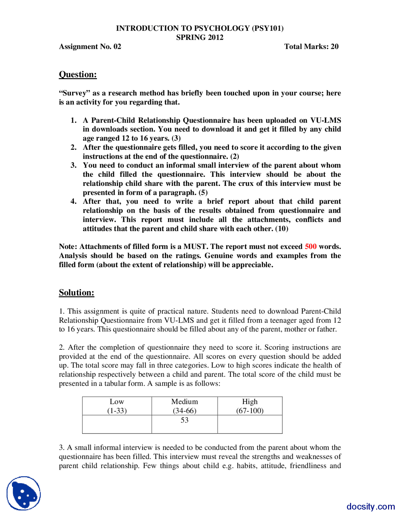 Reinforcement Part 2 Psychology Assignment Solution Docsity