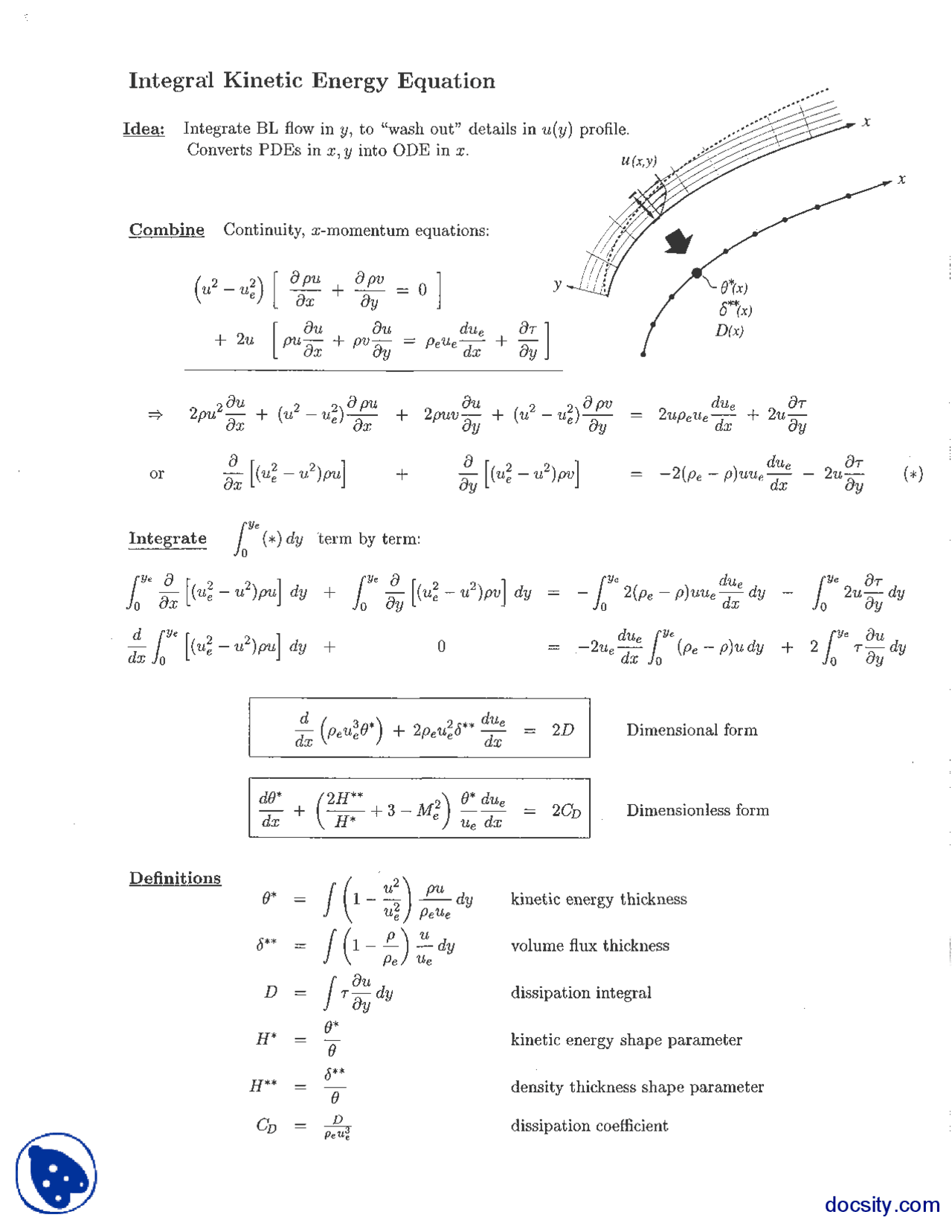 Integral Kinetics Fluids Dynamics Lecture Handout Docsity