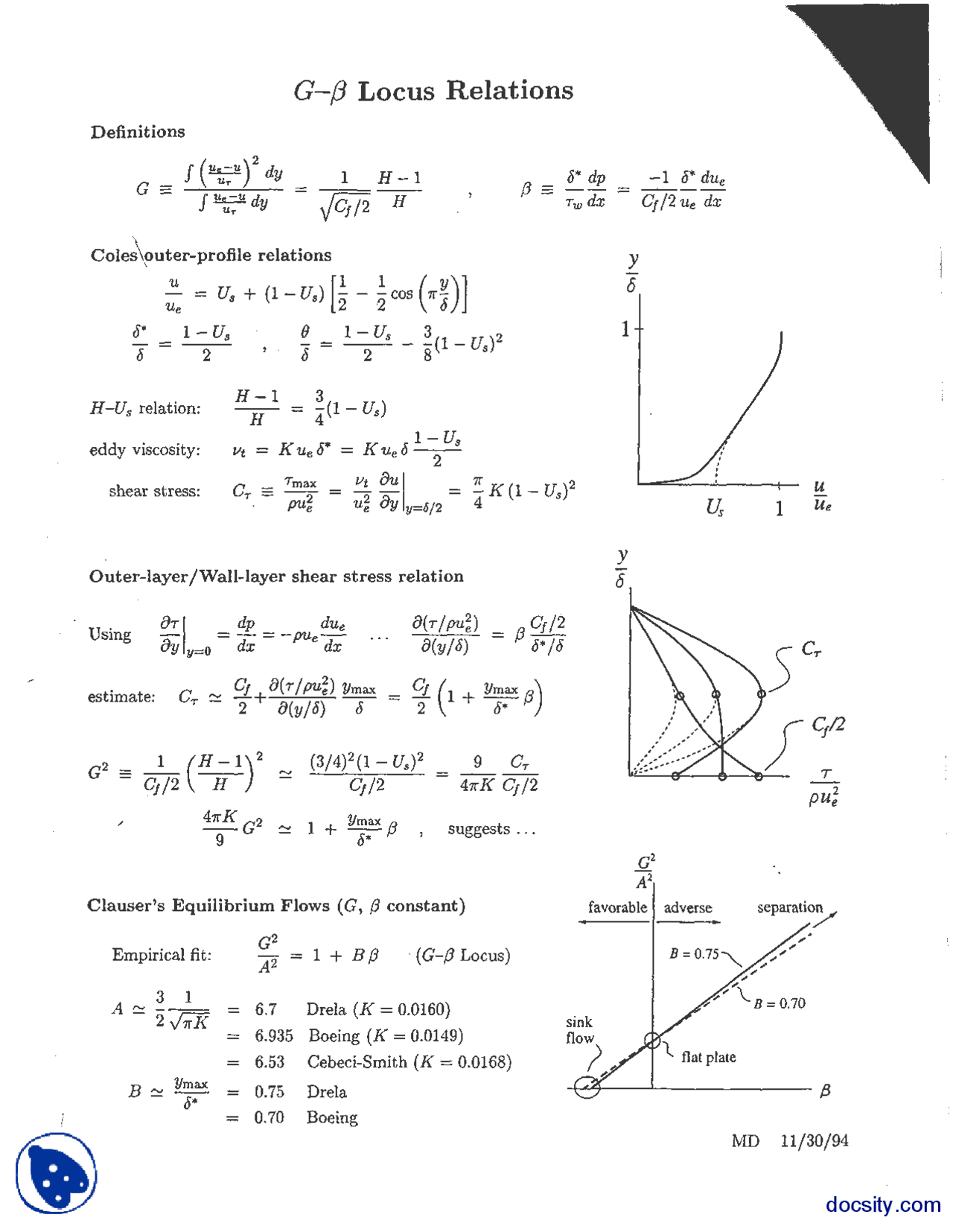 Locus Relation Basic Fluids Dynamics Lecture Handout Docsity 6542