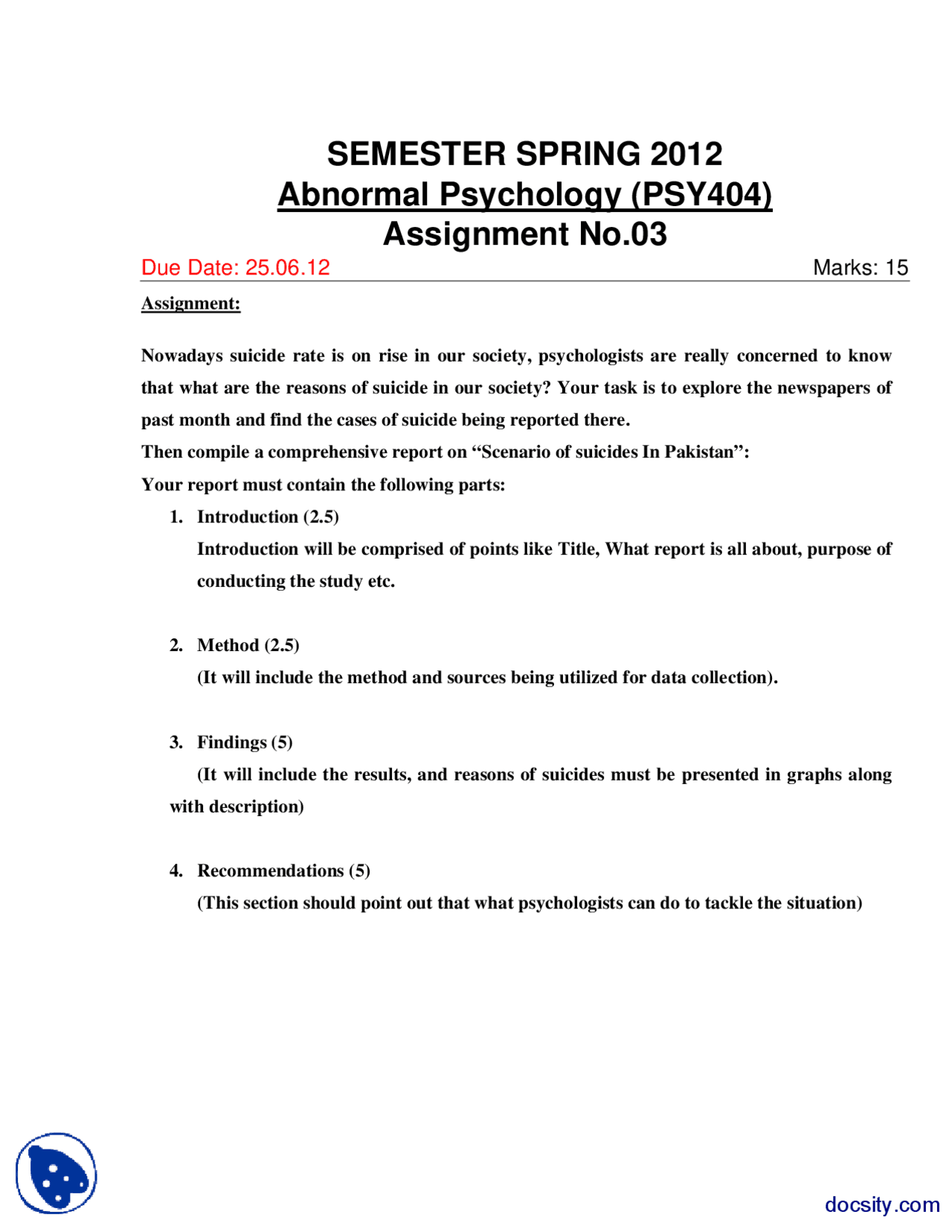 Importance Of Research Methods Part 3 Psychology Assignment Docsity