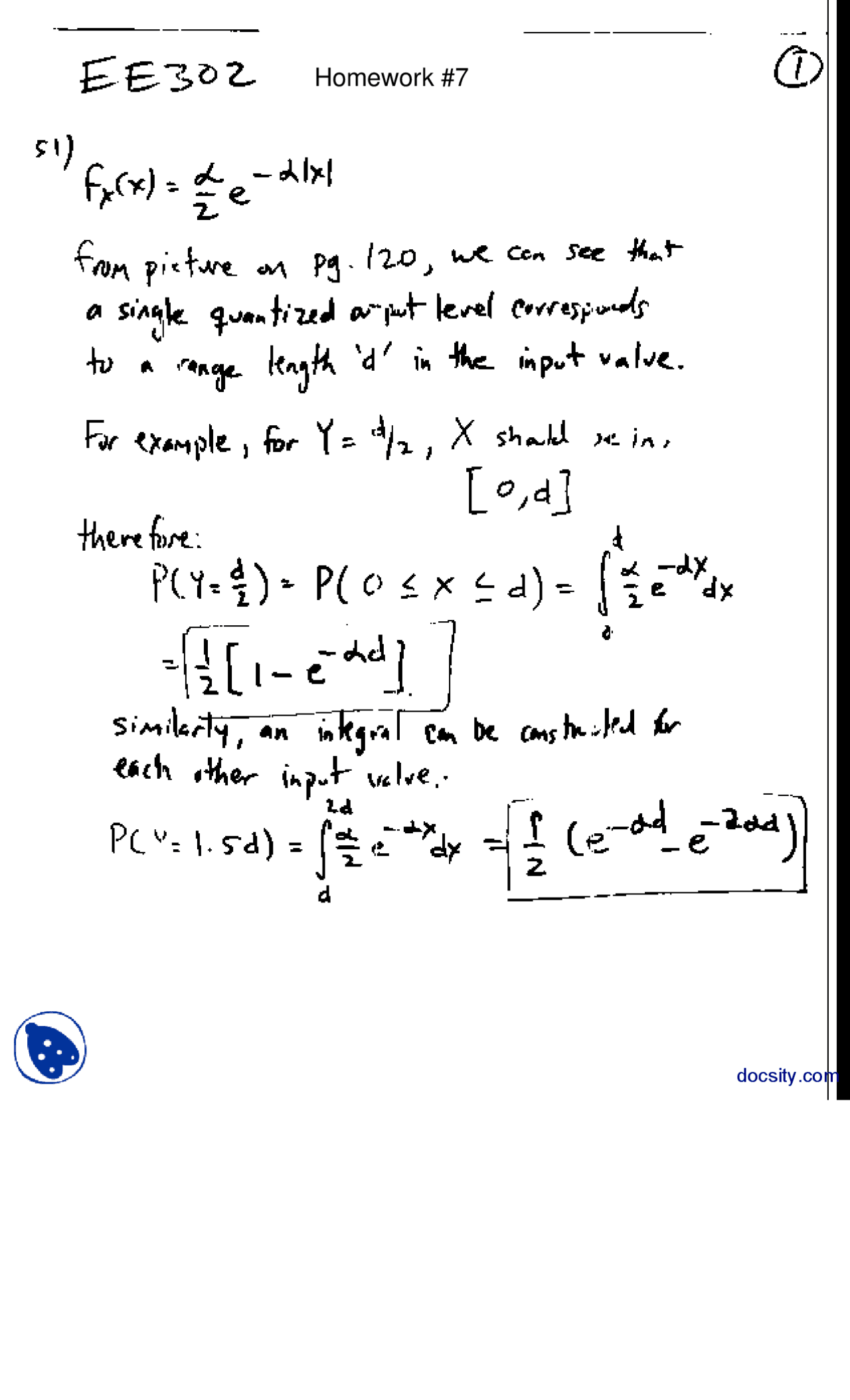 Memoryless Sysrtems Part 2-Probability and Statistics-Assignment Solution - Docsity