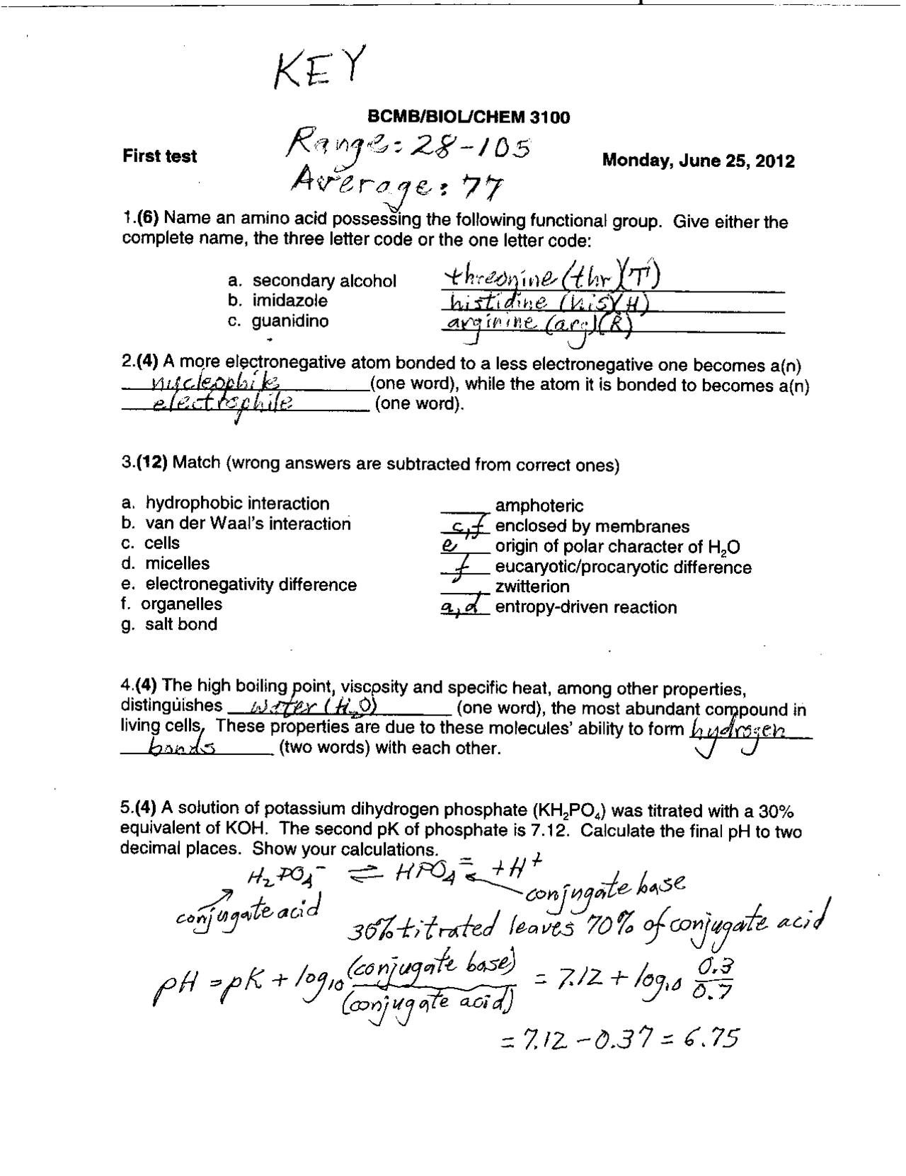 23 Solved Questions on Introductory Biochemistry and Molecular Biology ...