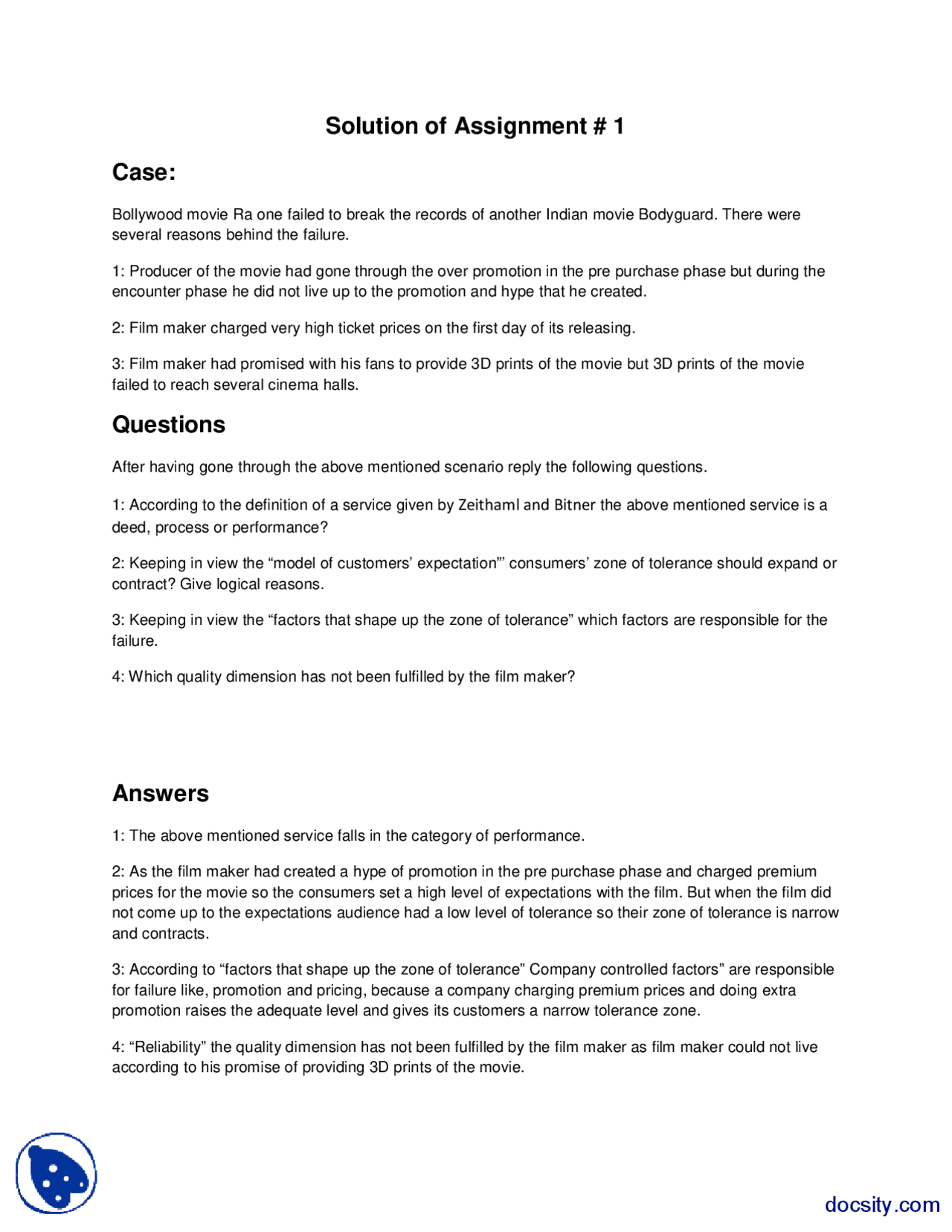 Movie Records Marketing Assignment Solution Docsity
