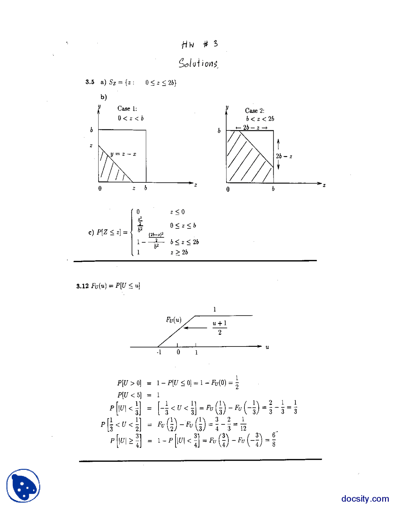 Union and Intersection Part 4-Probability-Assignment Solution - Docsity