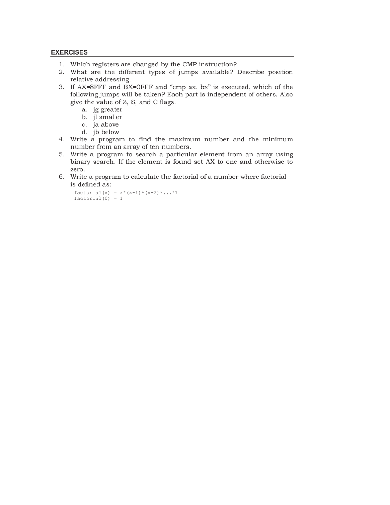 Arrays Registers Maximum Minimum Instructions Microprocessor And Assembly Language