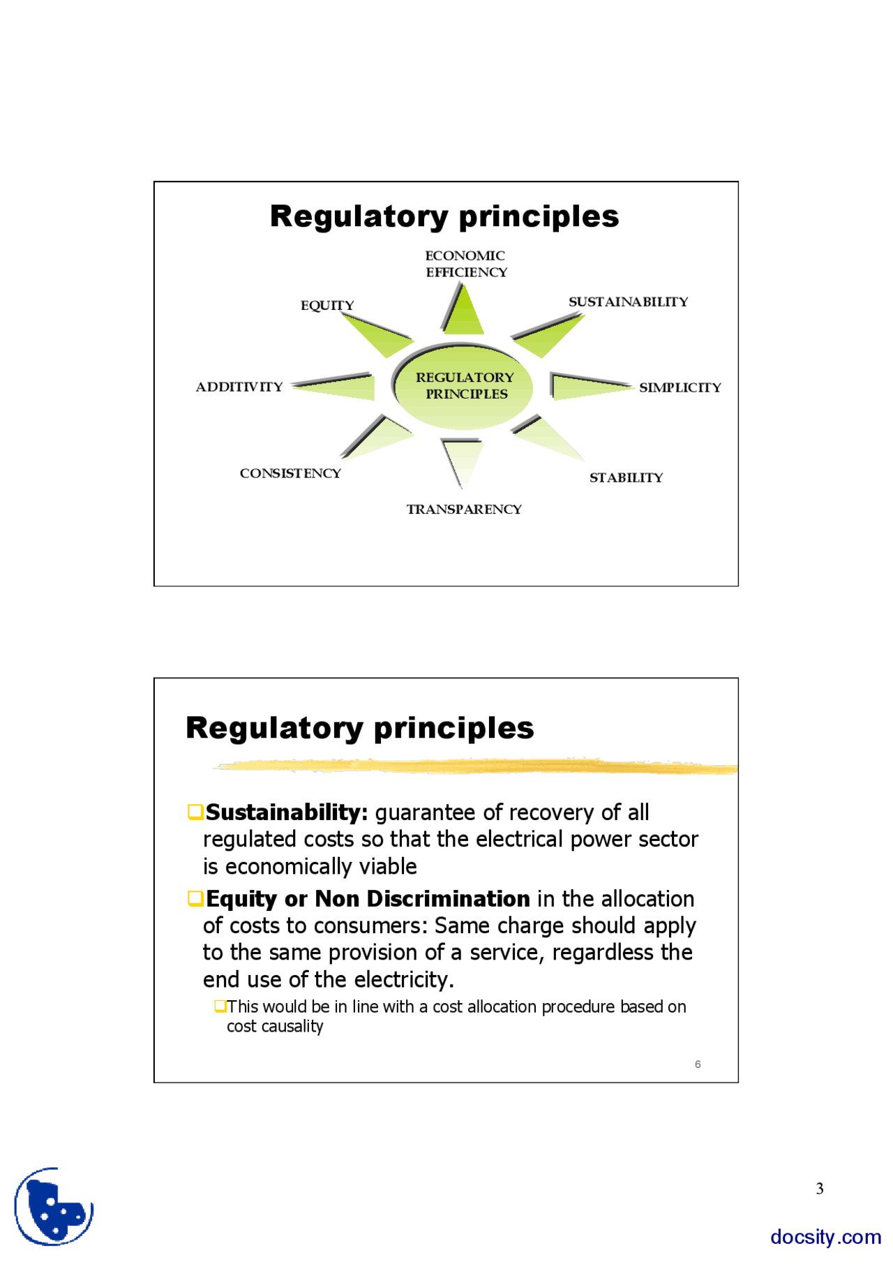 Regulatory Principles-Eng Economics and Power Distribution-Lecture ...