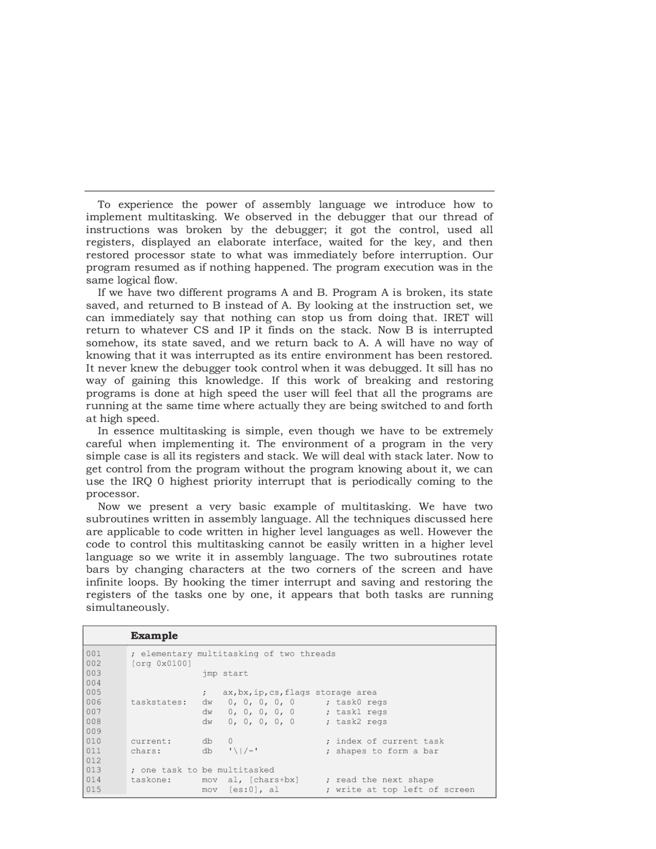 Multitasking And Debugging Microprocessor And Assembly Language Programming Lecture Notes Docsity