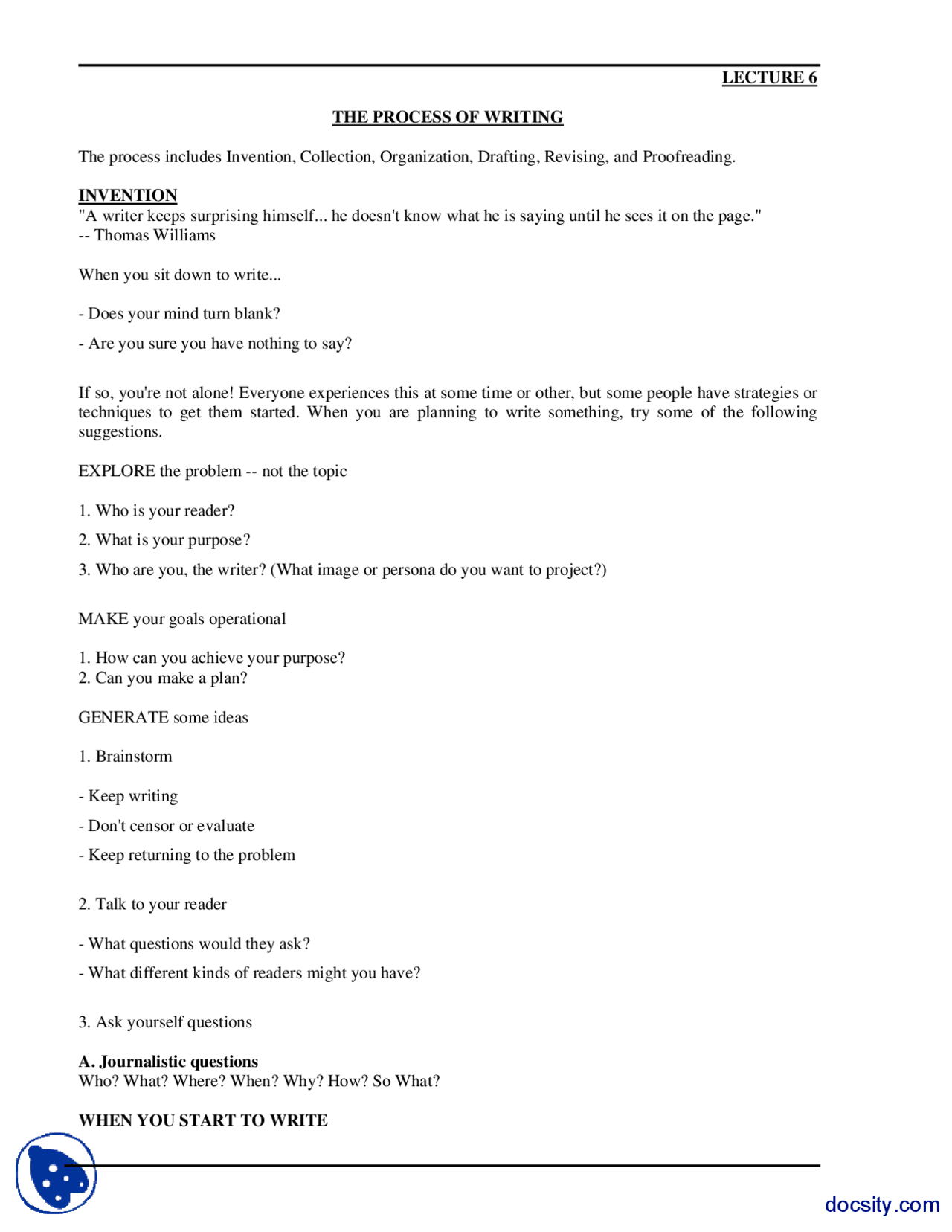 Part 4 The Process Of Writing 1 Elementary English Writing Lecture