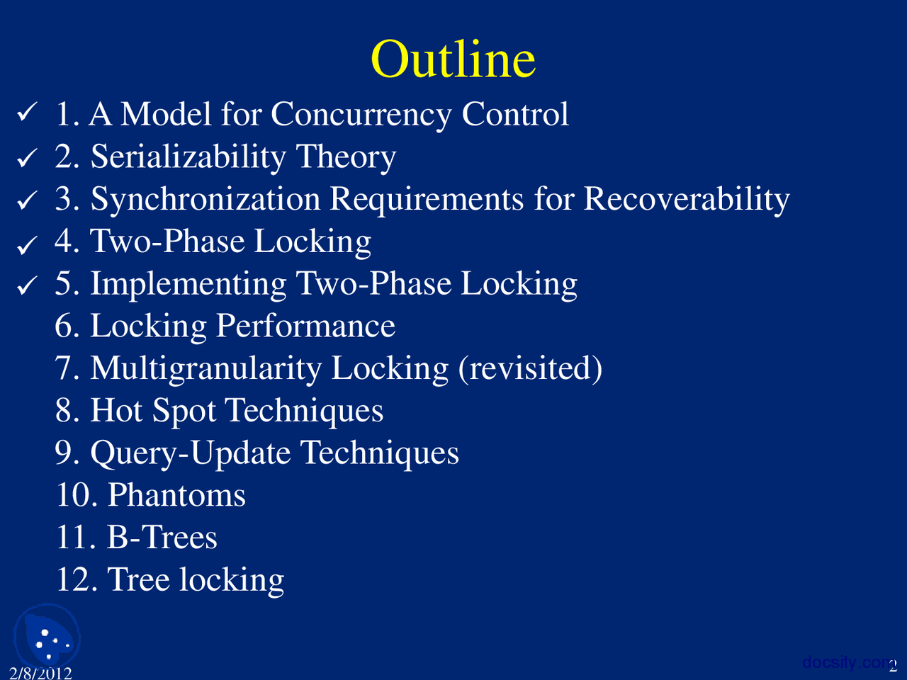 Concurrency Control 2 Transaction Process For Ecommerce Lecture Slides