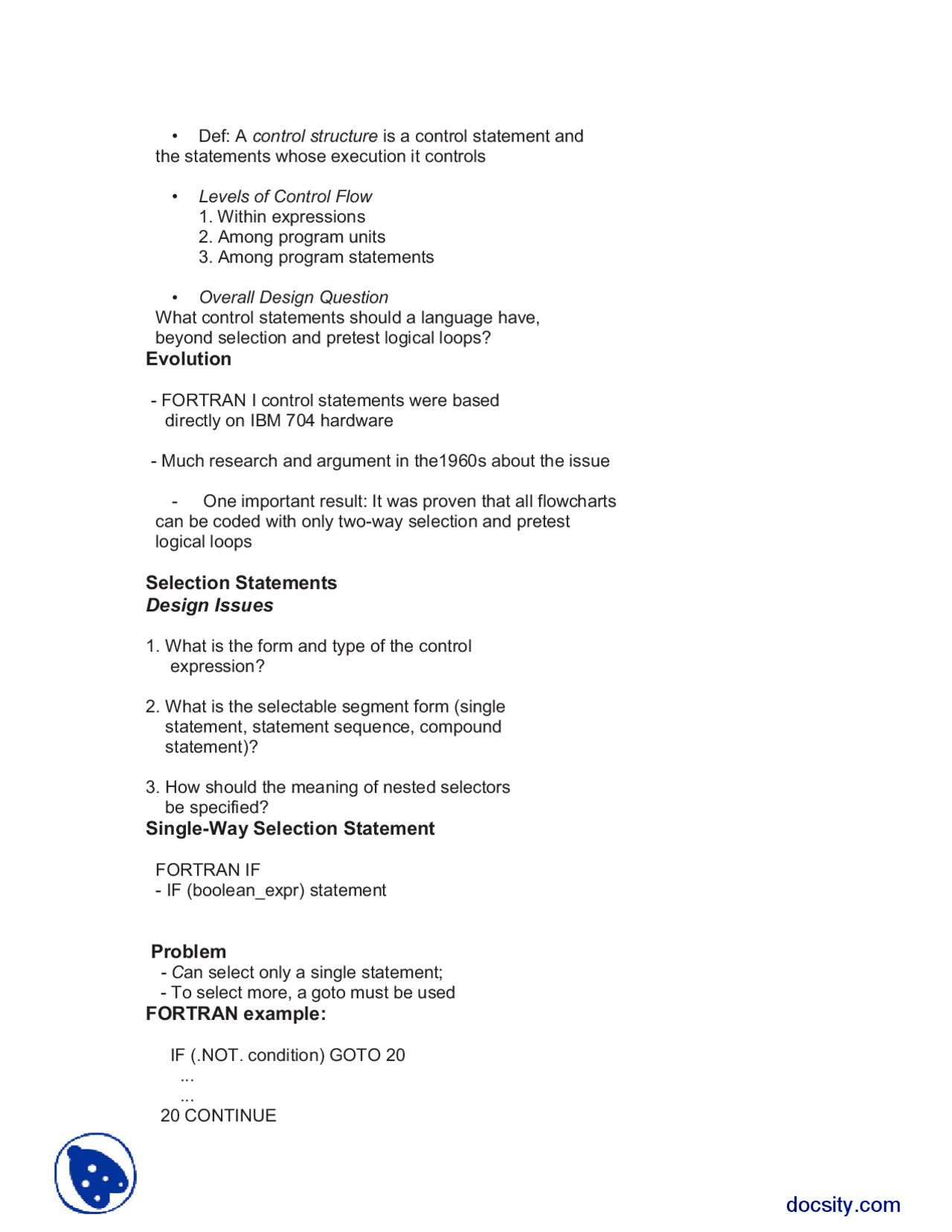 Modern Programming Languages Lec 44 Modern Programing Language Lecture Handout Docsity