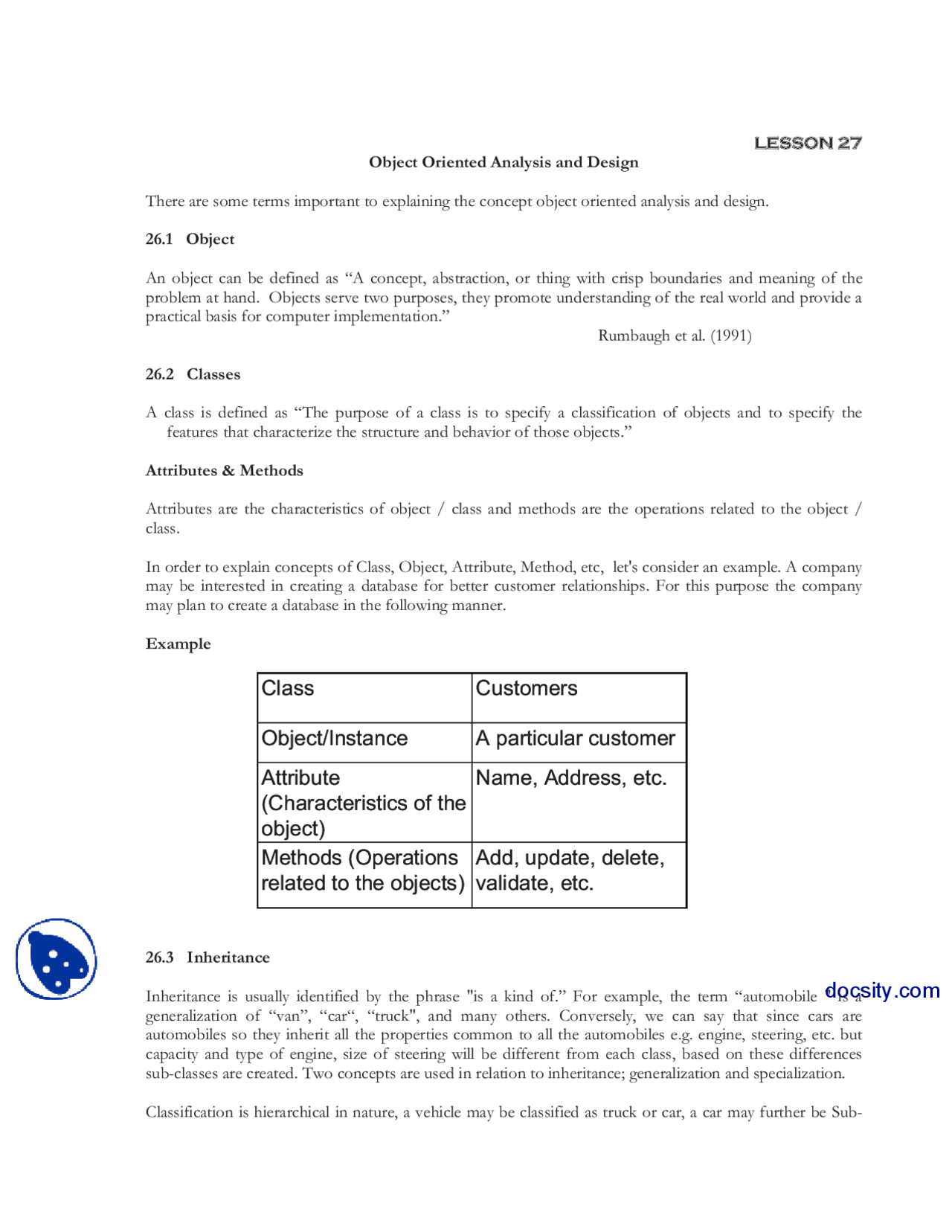 Object Oriented Analysis And Design-Information Security and Systems ...