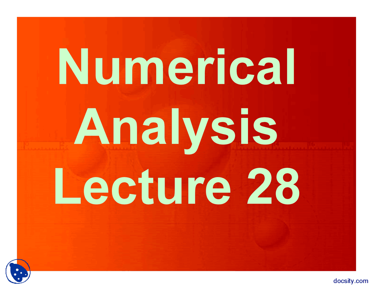 Numerical Differentiation And Integration 2 Numerical Analysis Lecture