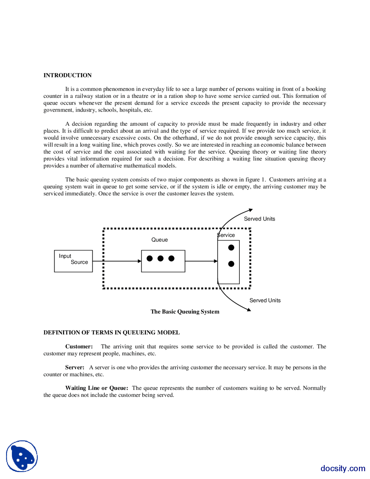 Introduction 6 Operation Research Handouts Docsity