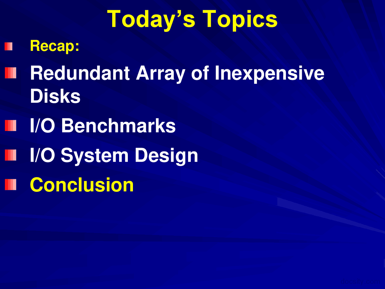 Redundant Array Of Inexpensive Disks Advance Computer Architecture