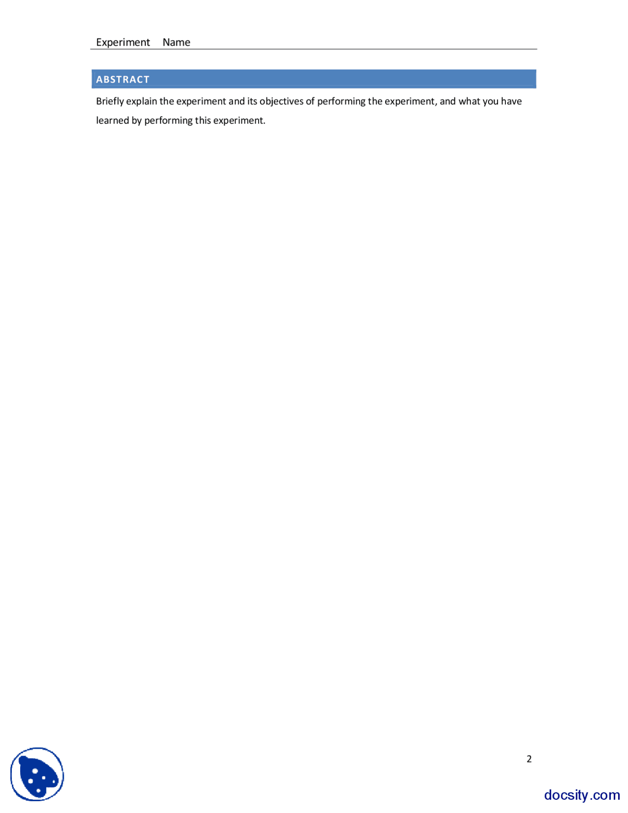 Lab Report Template Digital Logic Design Handout Exercises Digital Logic Design And