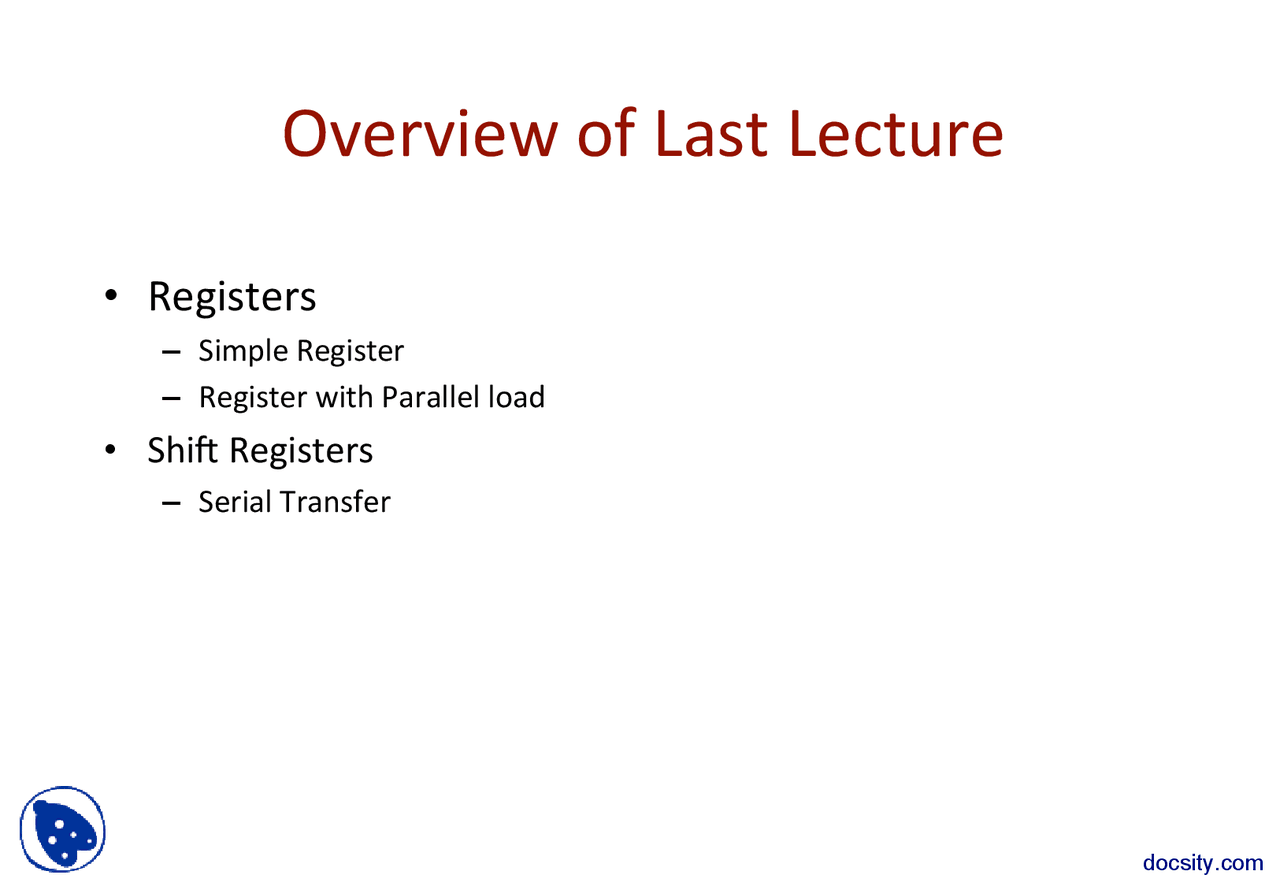 Registers And Counters Gates Truth Tables And Digital Logic Design