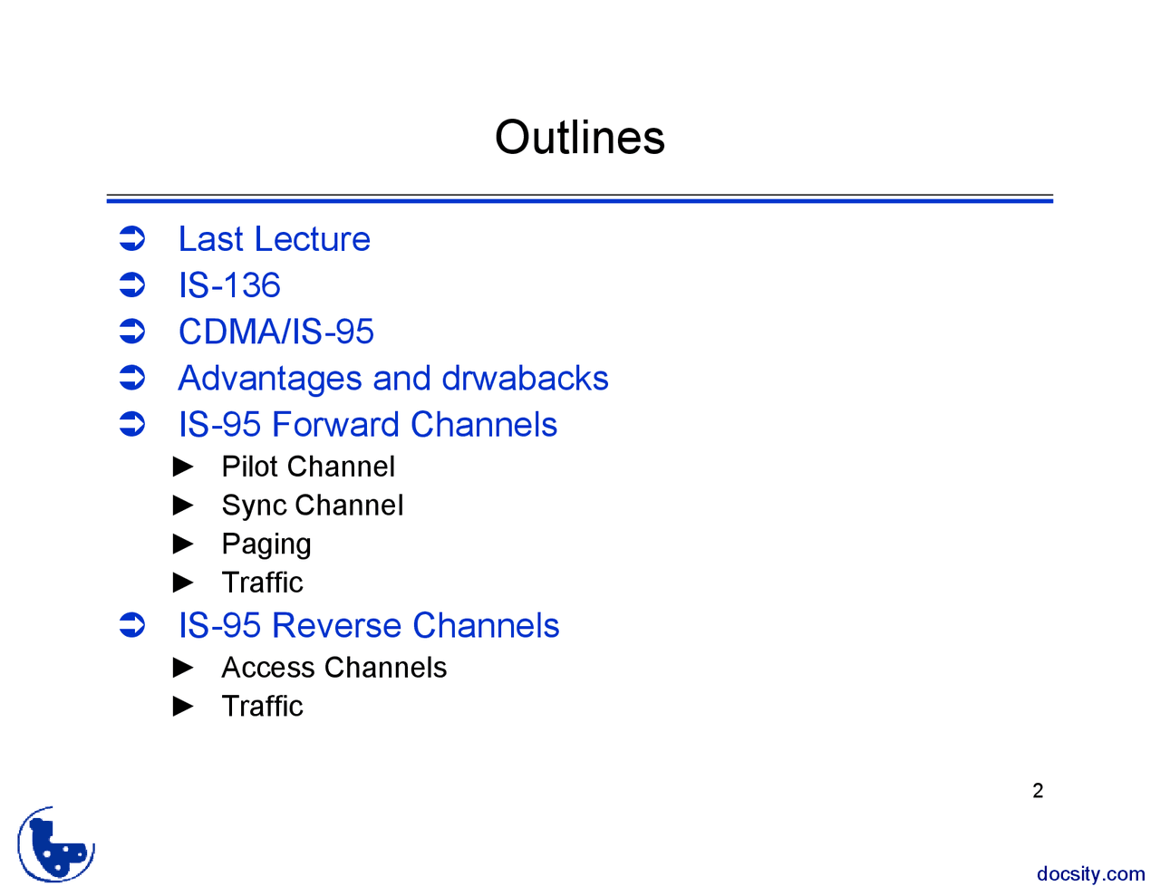 Is 136 Wireless Networks Lecture Slides Docsity