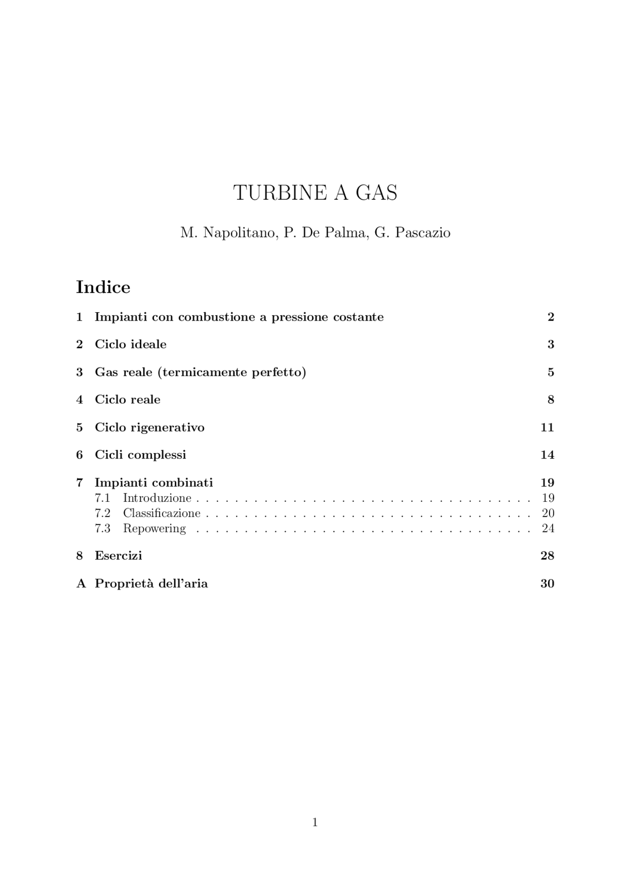 Turbine A Gas Docsity