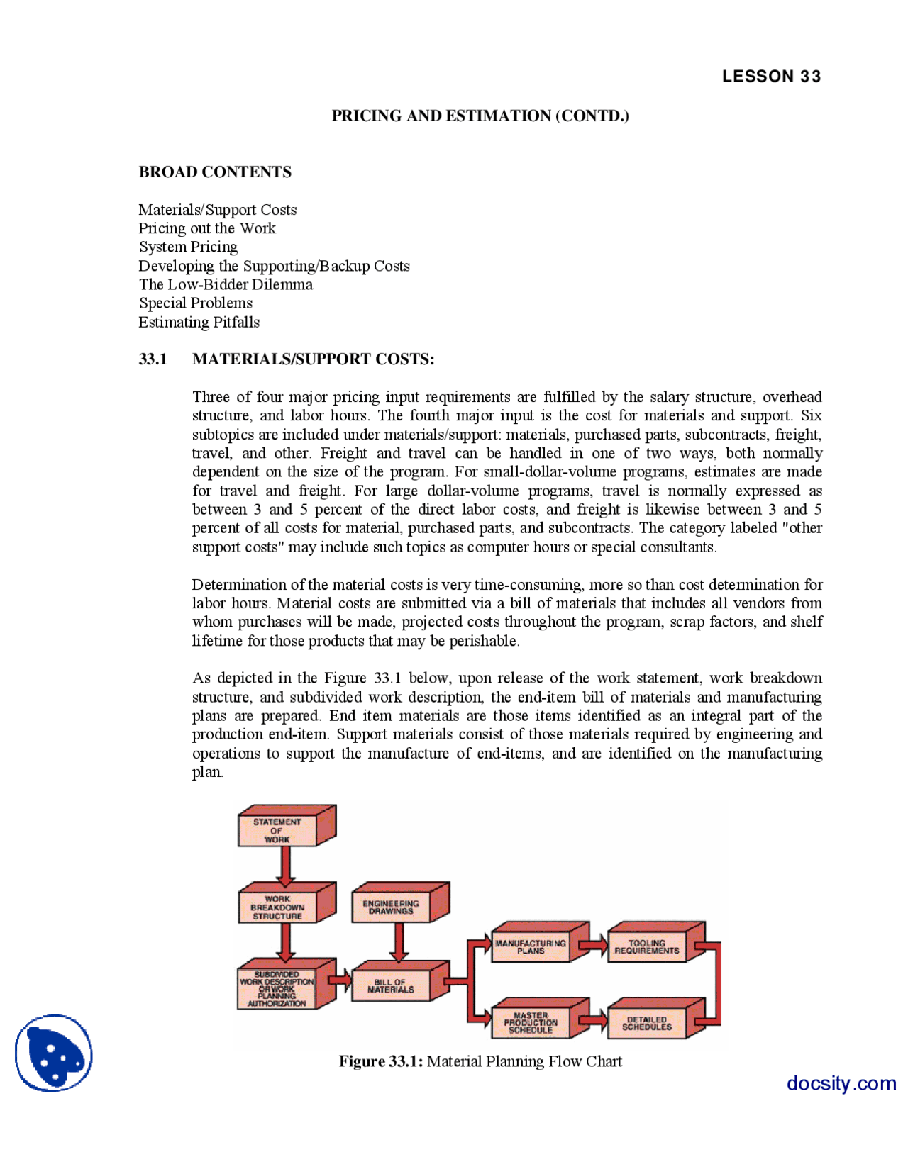 Pricing And Estimation 3 Project Managment Handouts Docsity