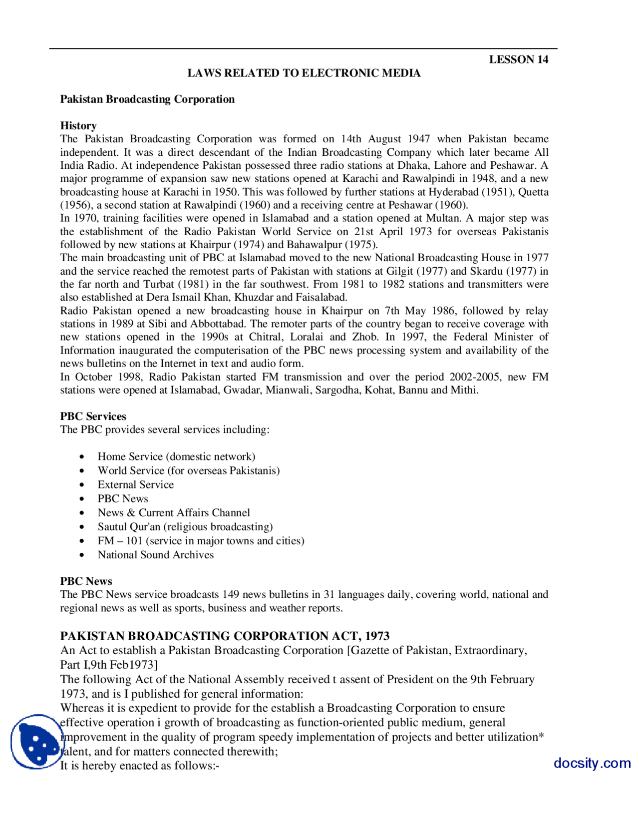Laws Related To Electronic Media Media Laws And Ethics Handouts Docsity