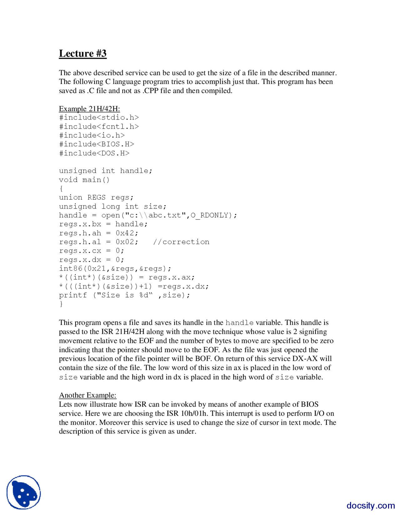 Function Pointers System Programming Lecture Notes Docsity