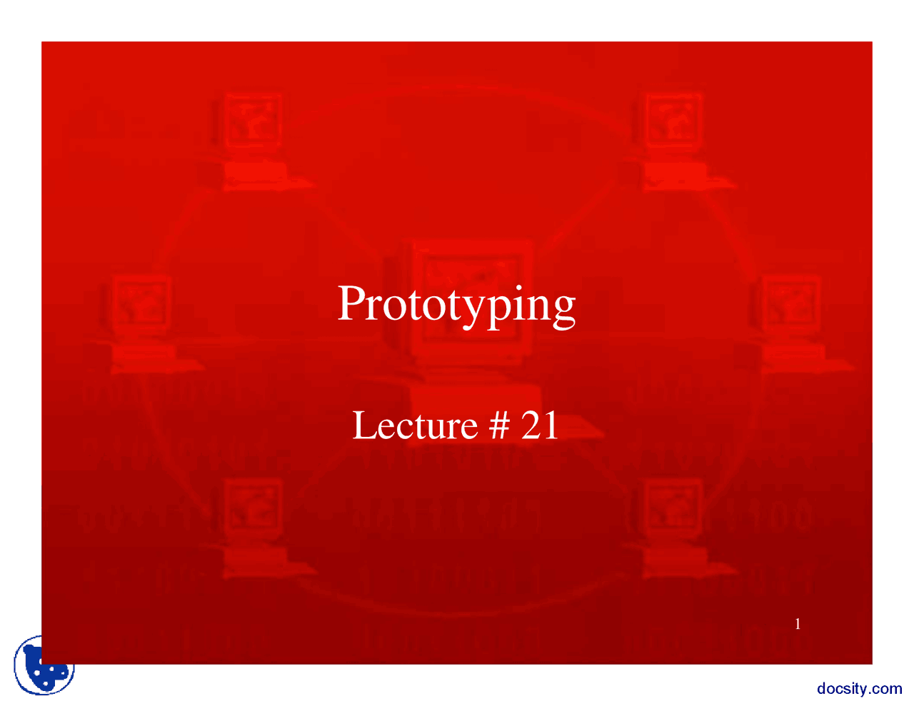 Prototyping Software Requirement Lecture Slides Docsity