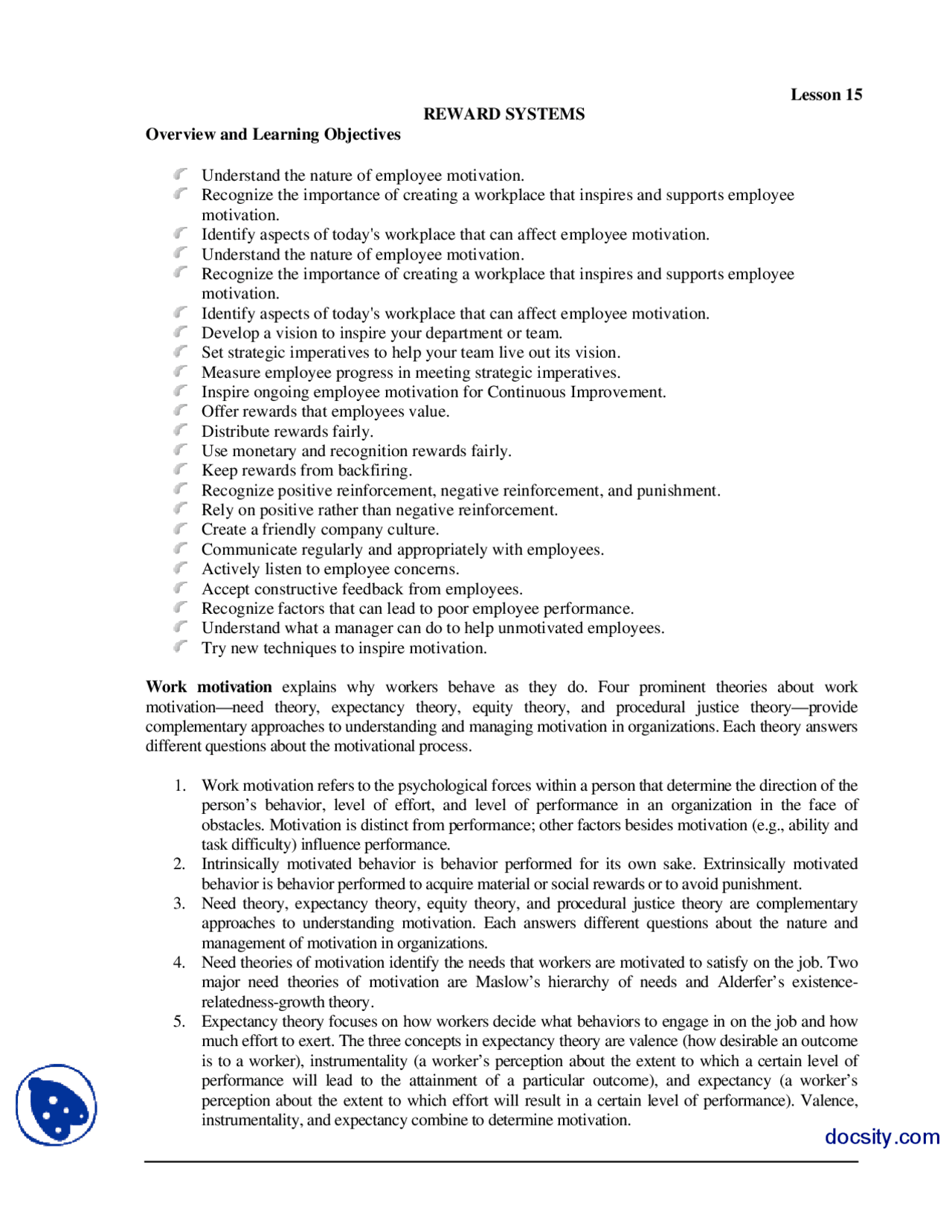 Overview And Learning Objectives Organizational Behaviour Lecture