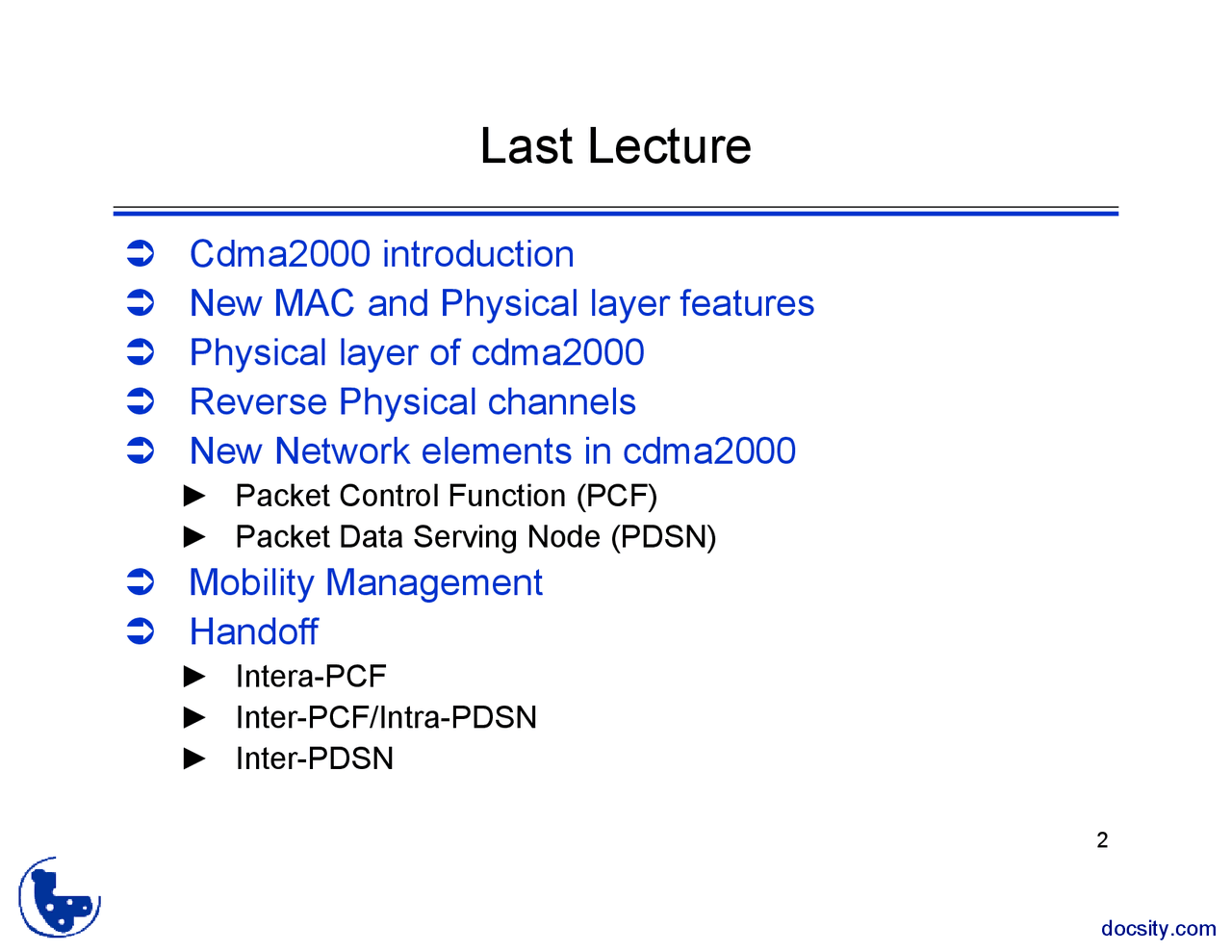 Quality Of Service Wireless Networks Lecture Slides Docsity