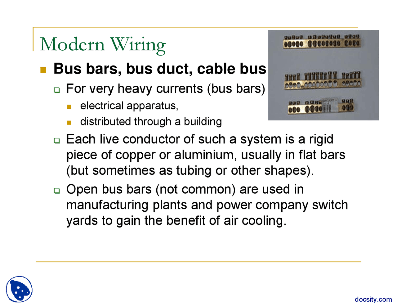 Design Of Household Wiring Energy Power Grid Distribution And Utilization Lecture Slides Docsity