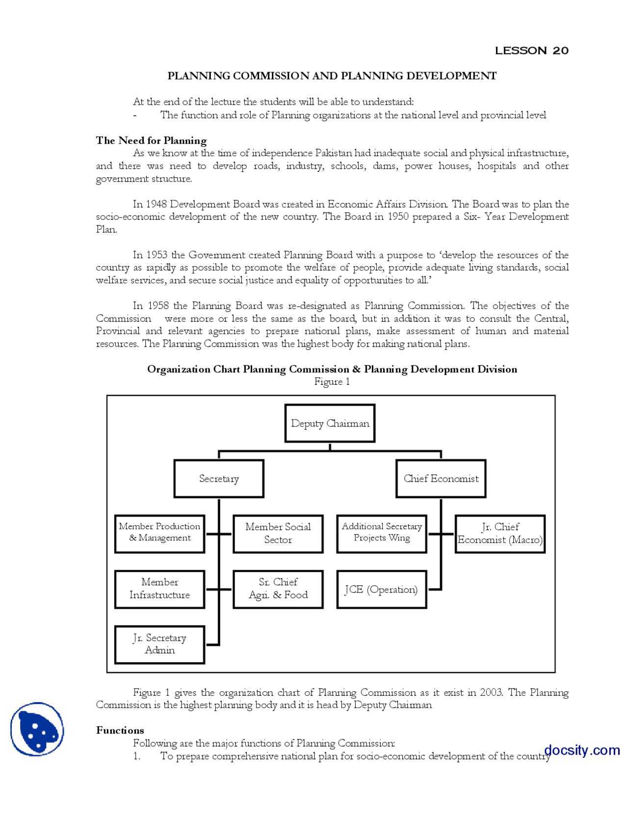 Planning Commission and Planning Development-Introduction to Public ...