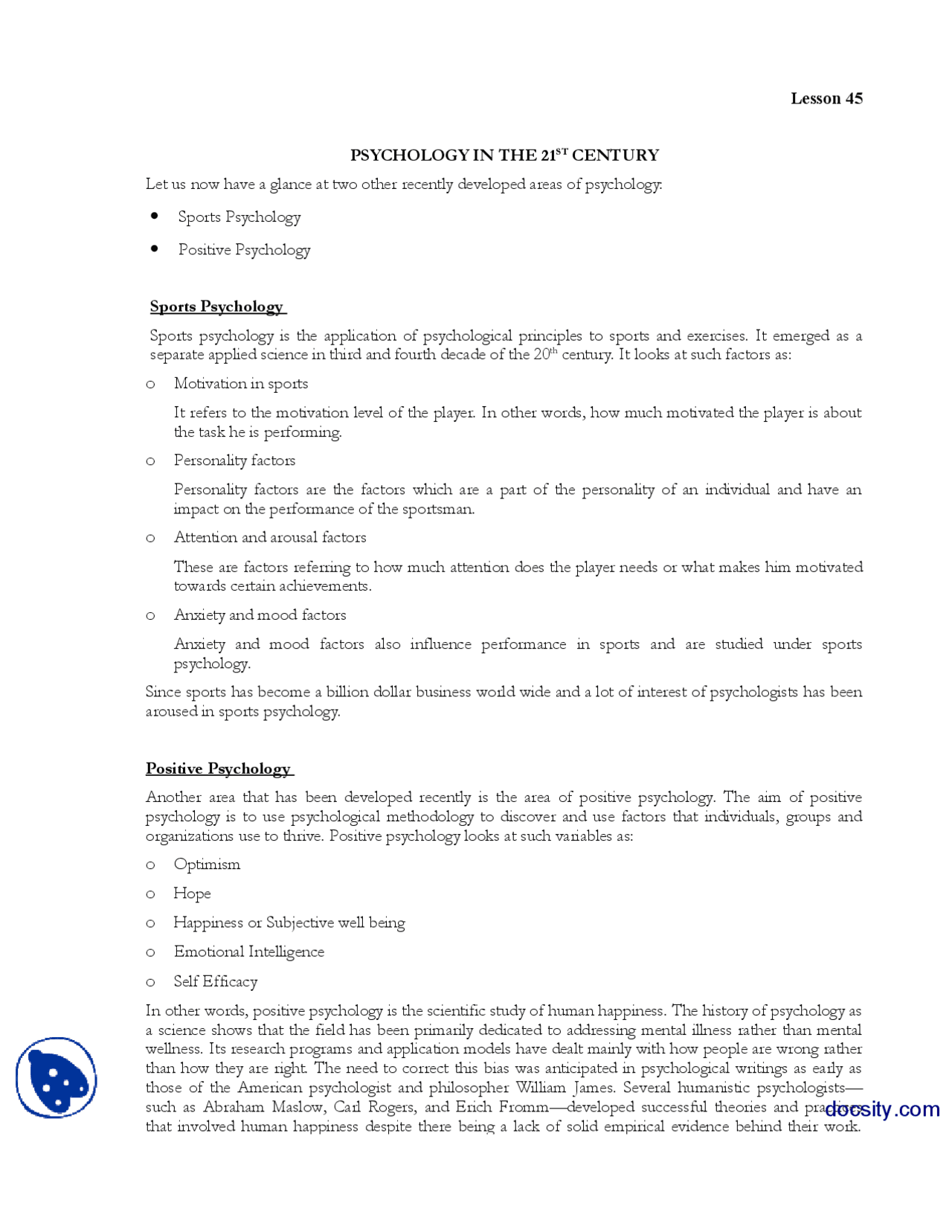 In 21st Century Iii History Of Psycology Lecture Handout Docsity