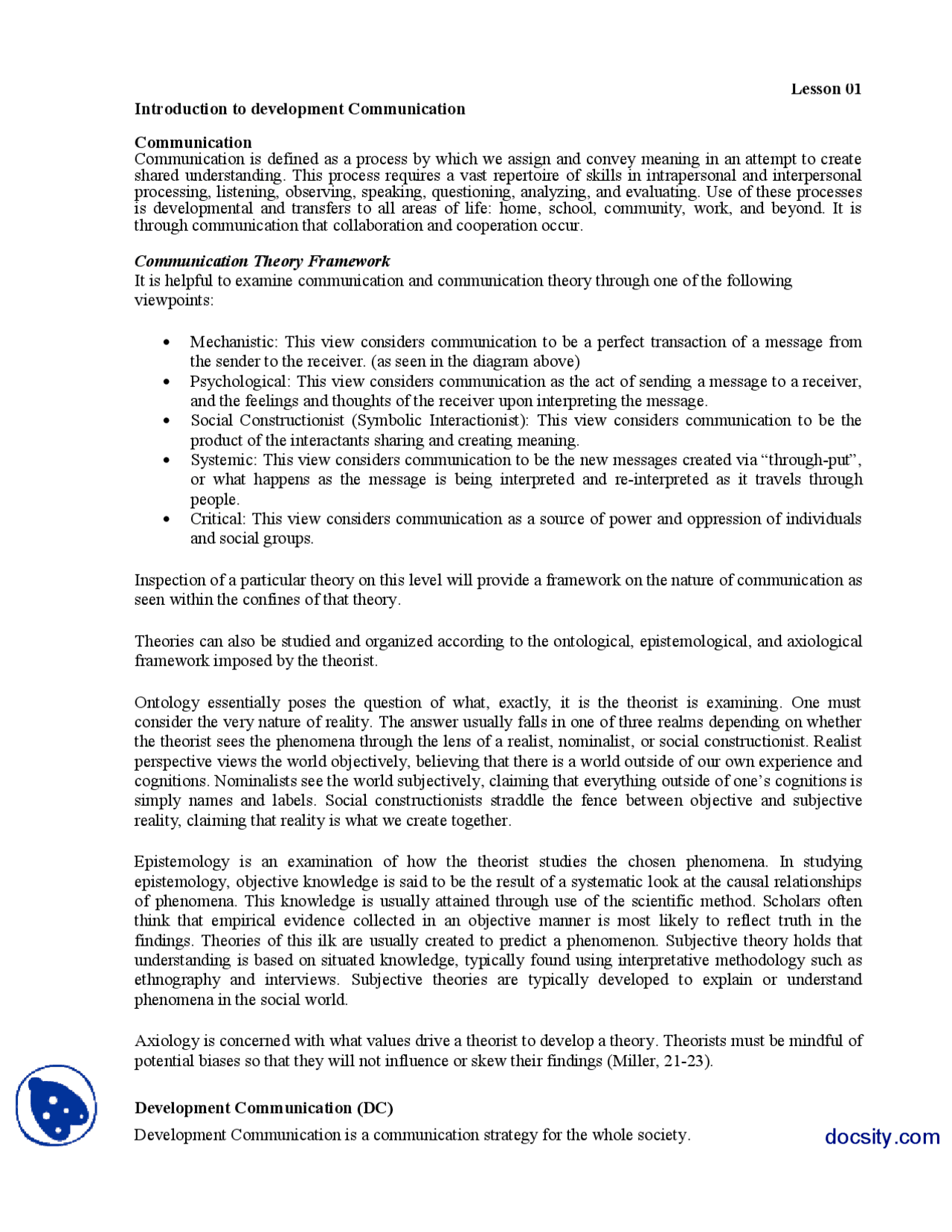 Introduction to Development Communication-Development Communication ...