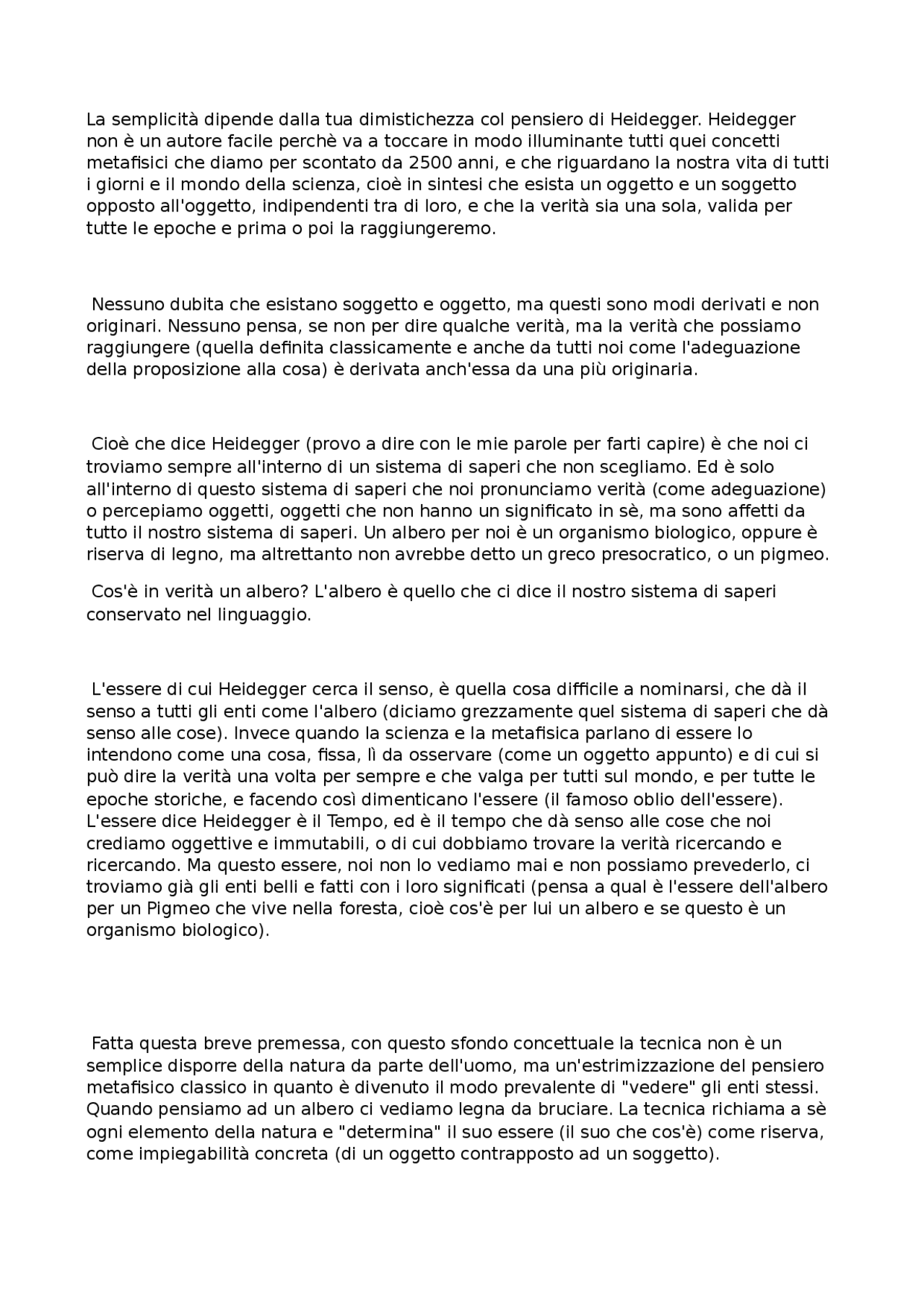 Appunti Di Filosofia Il Secondo Heidegger Appunti Di Filosofia