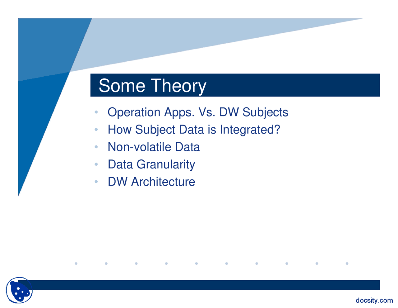 Some Theory Data Warehouse Lab Mannual Docsity